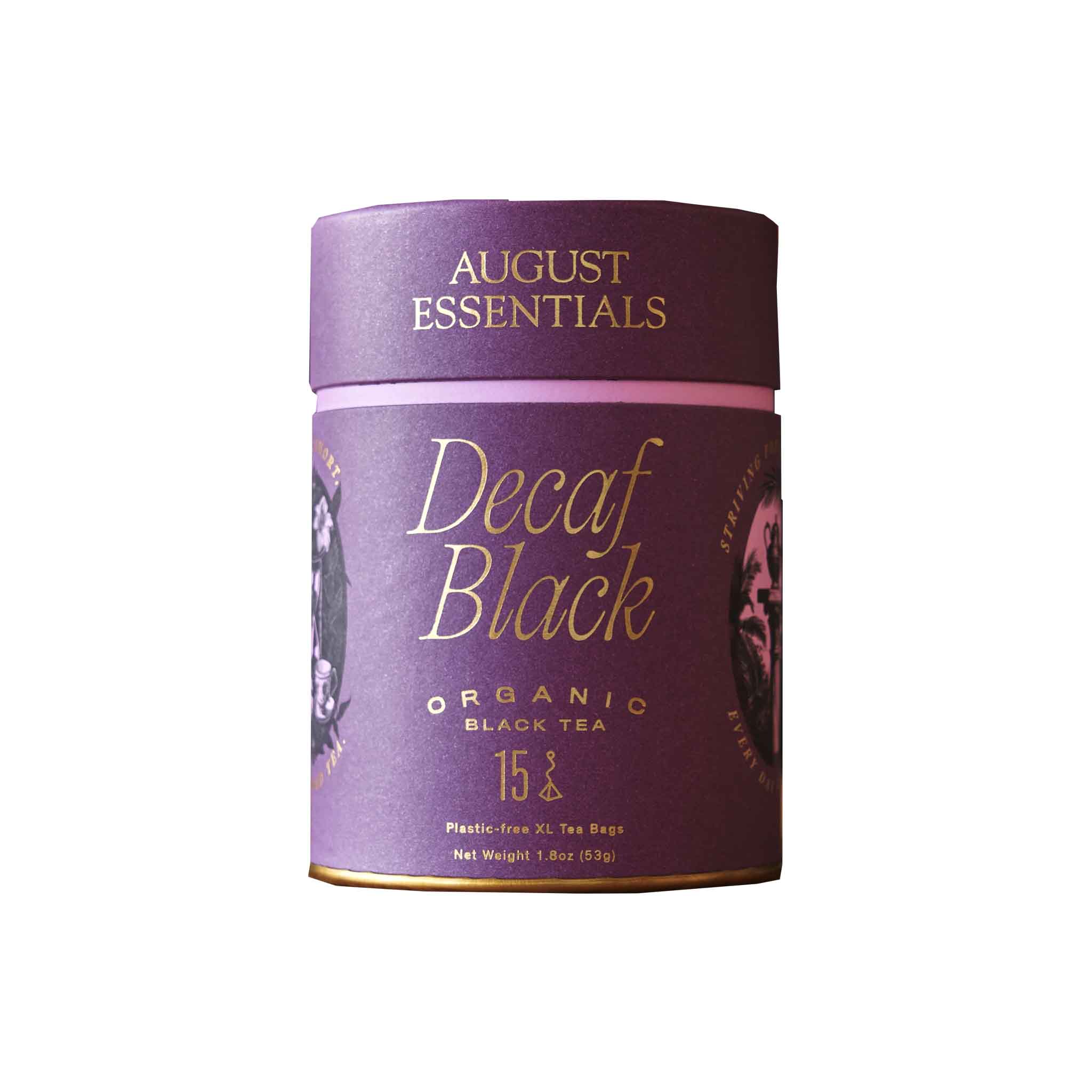 AUGUST ESSENTIALS DECAF BLACK ORGanic BLACK TEA 1.8oz – monsieur marcel gourmet market