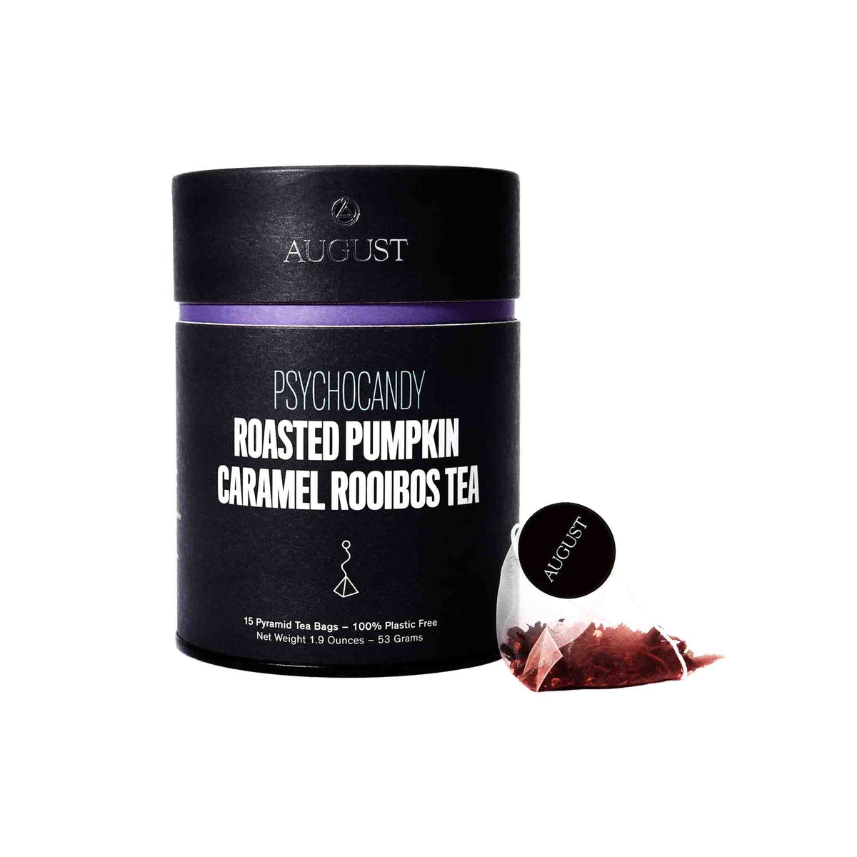 AUGUST PSYCHOCANDY ROASTED PUMPKIN CARAMEL ROOIBOS TEA 15ct 53g ...