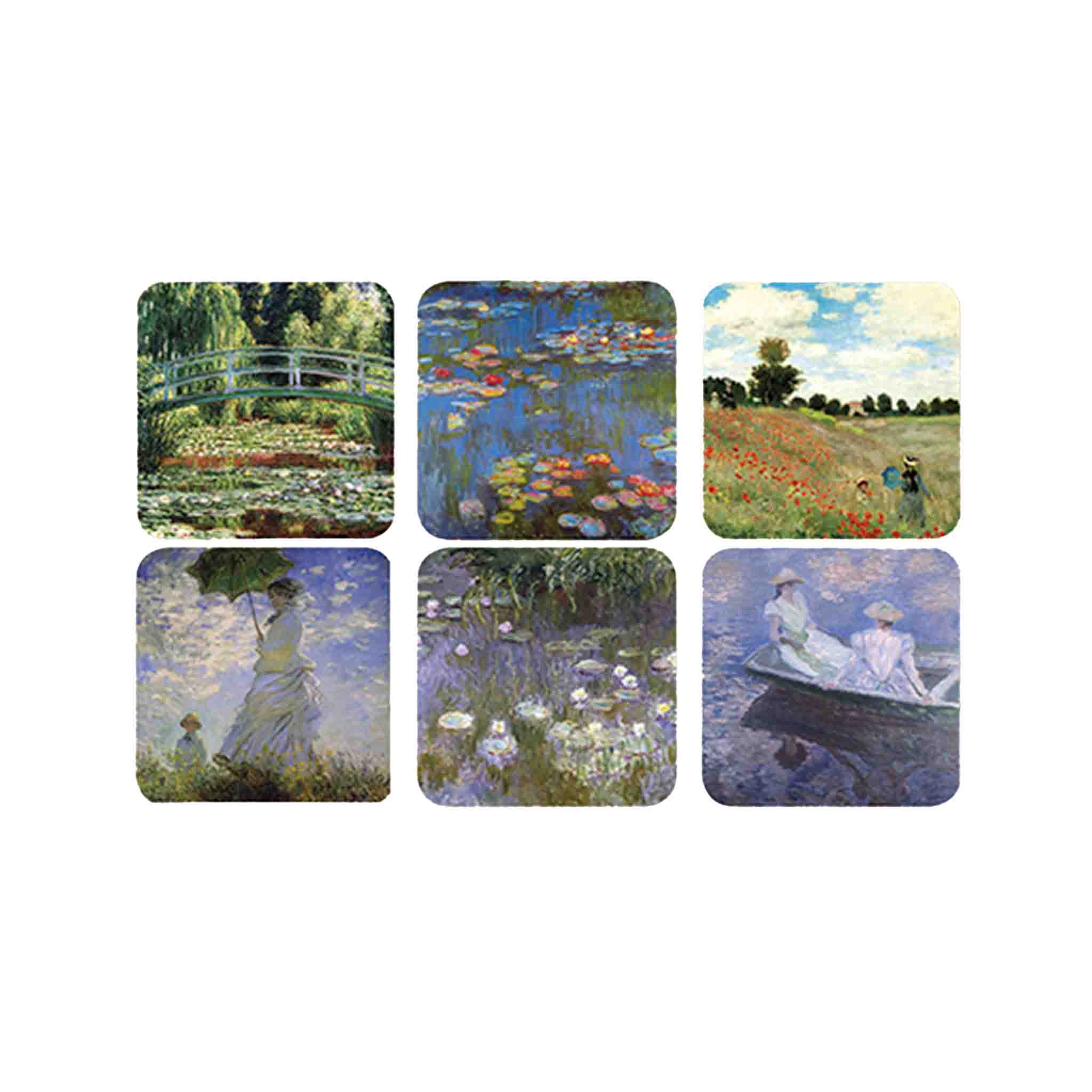CARTEXPO "CLAUDE MONET" COASTERS SET OF 6 – monsieur marcel gourmet market