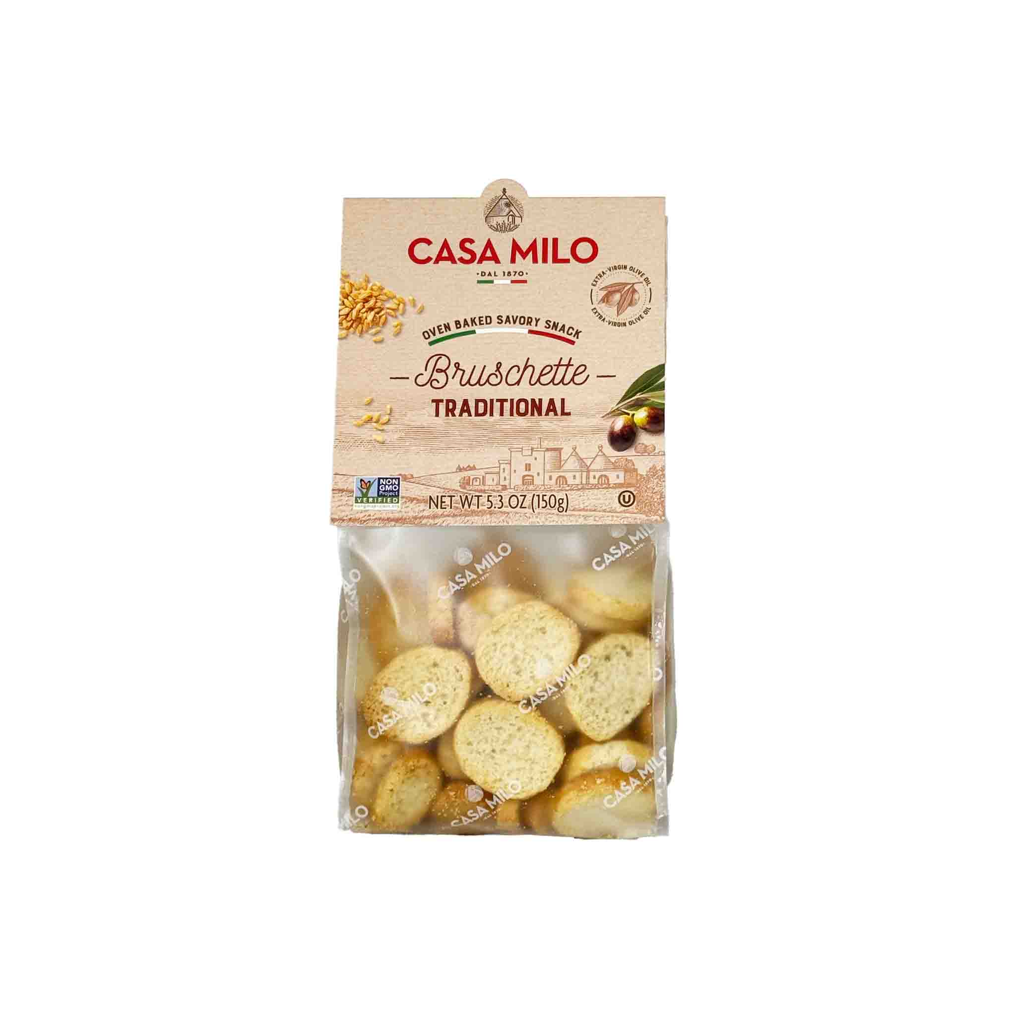 CASA MILO TRADITIONAL BRUSCHETTE 5.3oz – monsieur marcel gourmet market