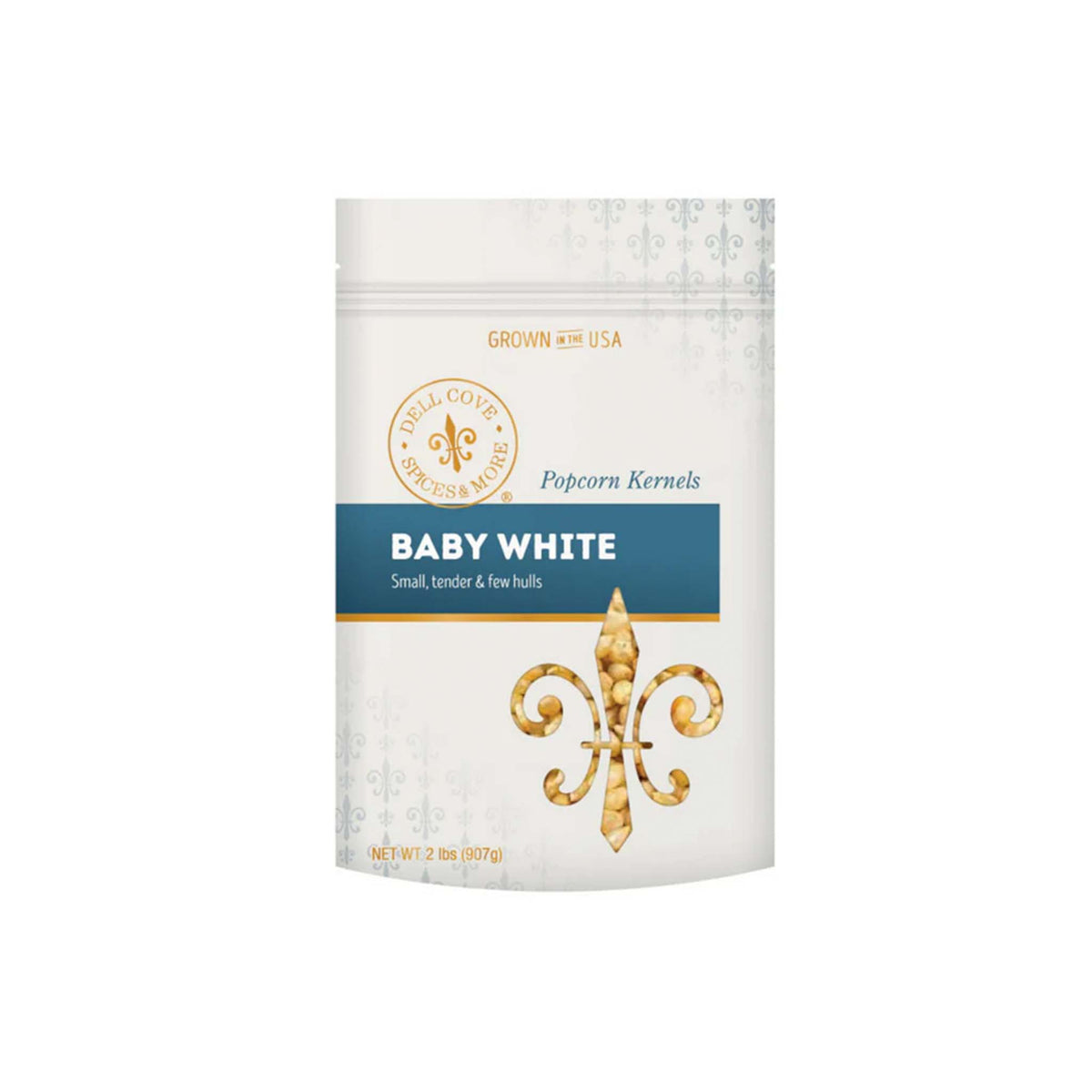 DELL COVE BABY WHITE POPCORN KERNELS 2lb – monsieur marcel gourmet market