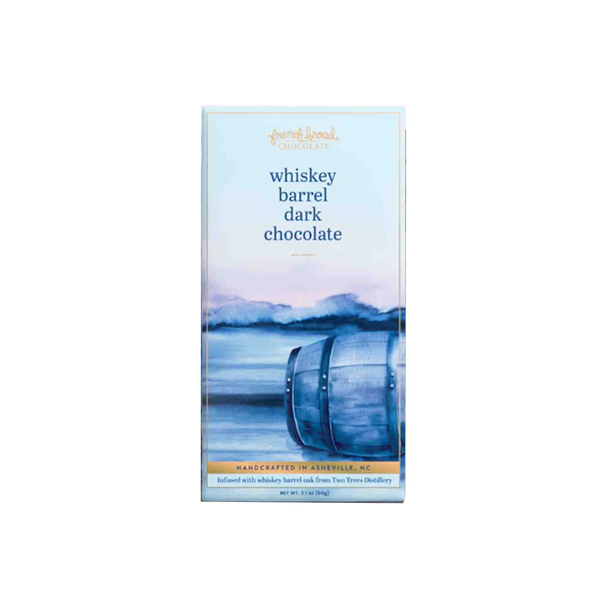 FRENCH BROAD WHISKEY BARREL SMOKED 69% DARK CHOCOLATE 60g – monsieur ...