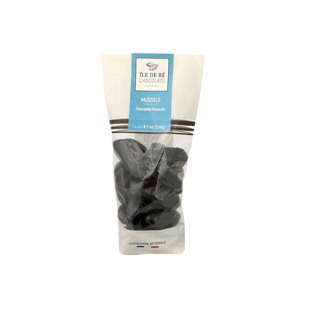 ILE DE RE CHOCOLATS MUSSELS SHAPED MILK CHOCOLATE WITH HAZELNUT PRALIN ...