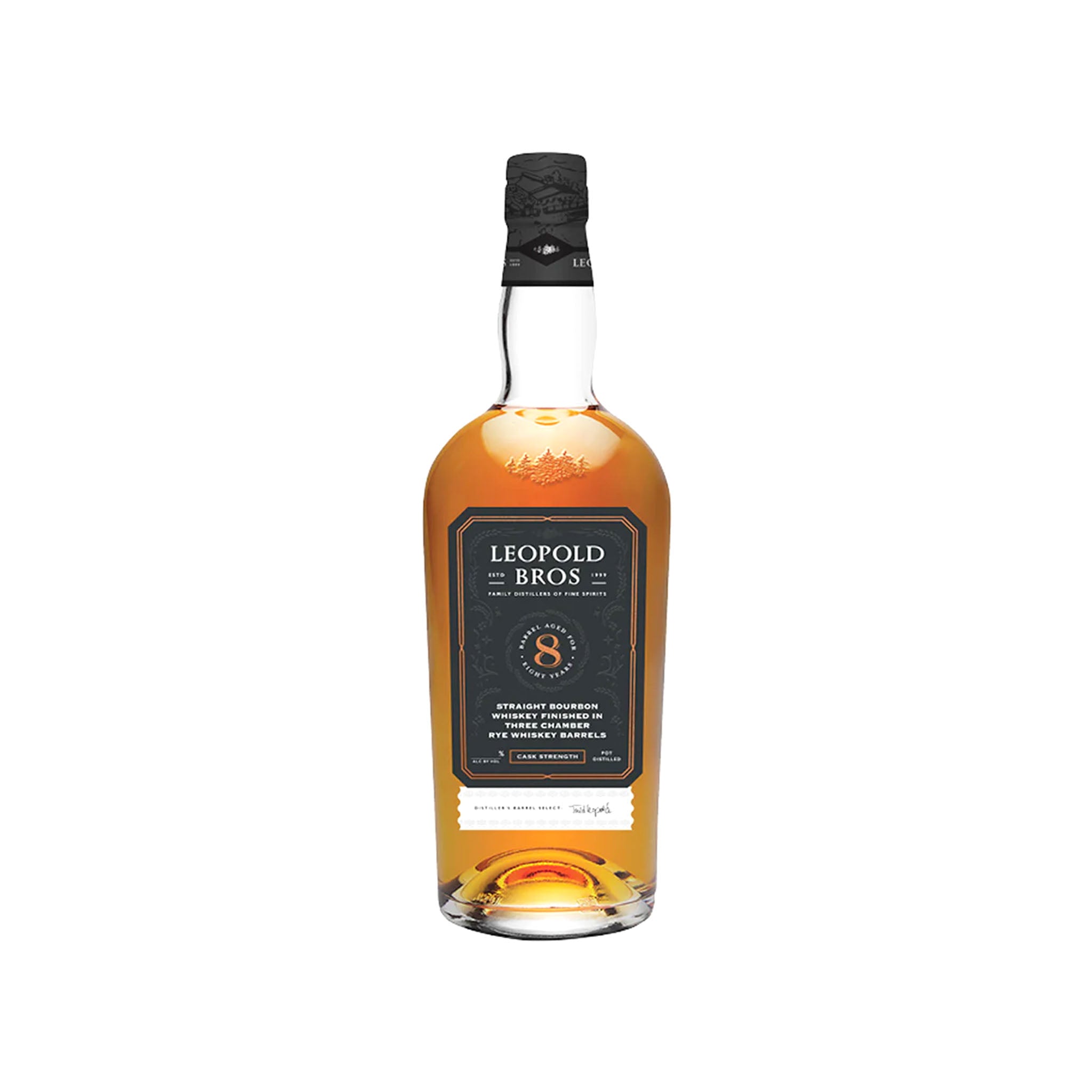 LEOPOLD BROTHERS 8 YEAR BOURBON WHISKEY CASK STRENGTH 750ml – monsieur ...