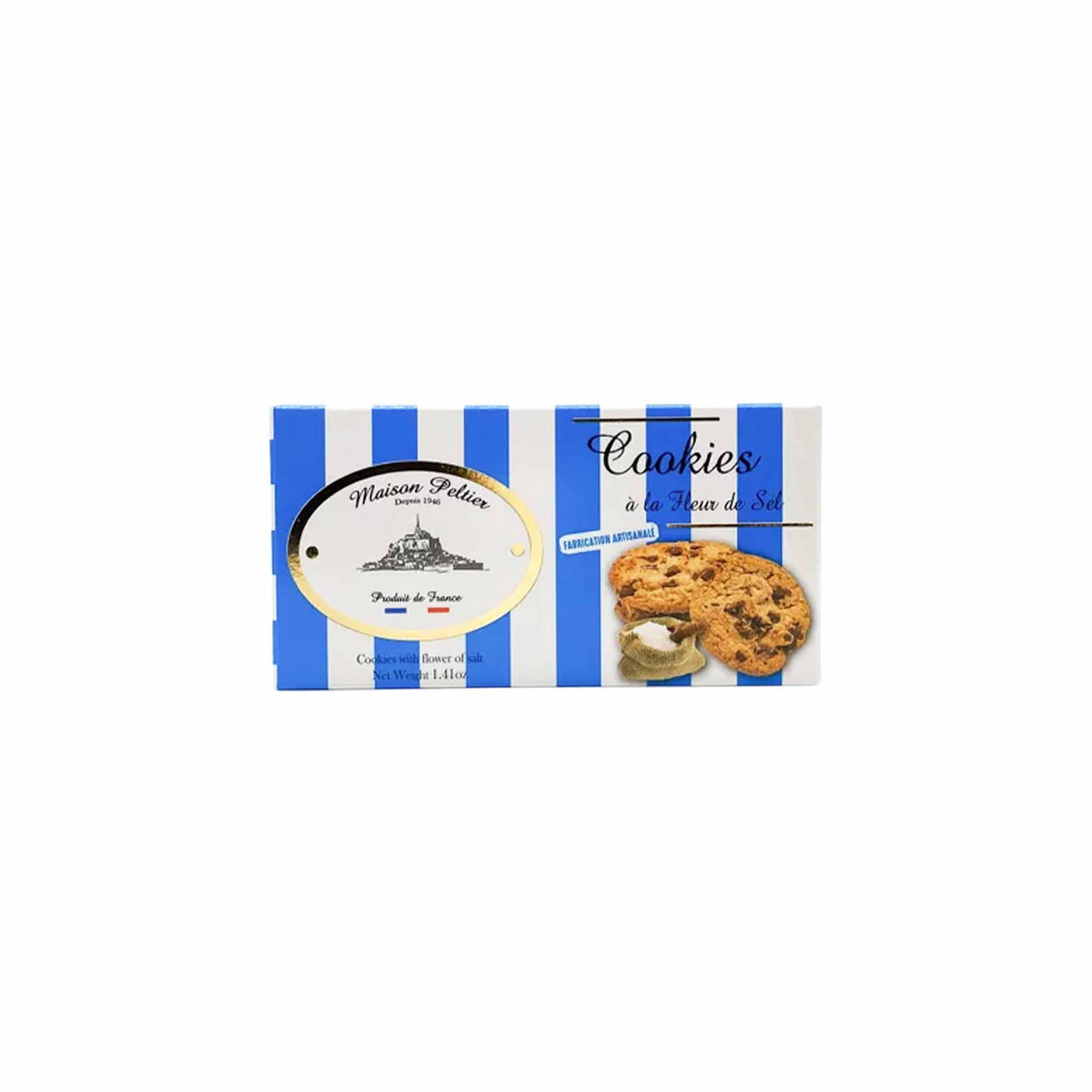 MAISON PELTIER FLEUR DE SEL CHOCOLATE CHIP COOKIES 40g – monsieur ...