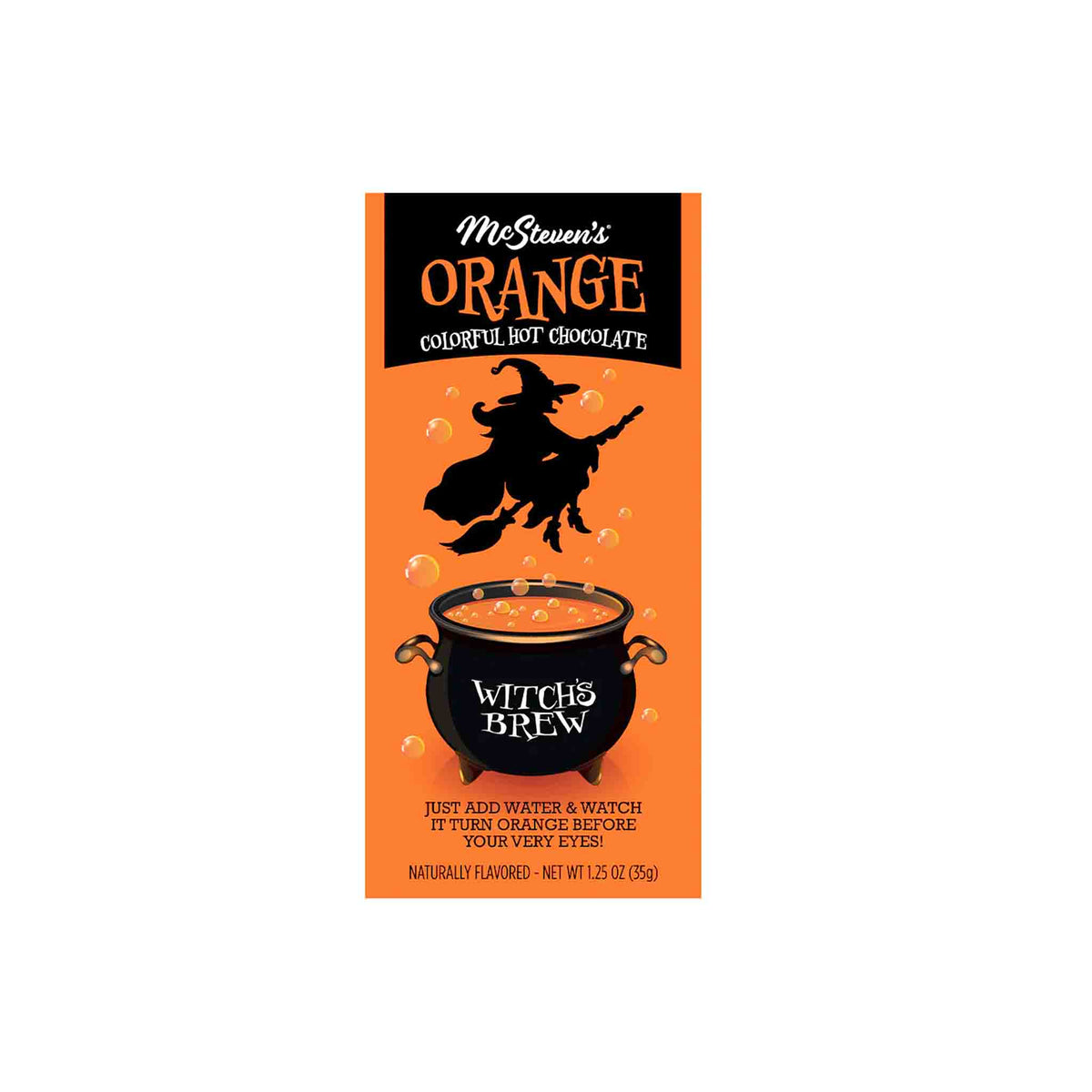 MC STEVEN'S WITCH'S BREW ORANGE COLORFUL HOT CHOCOLATE 1.25oz ...