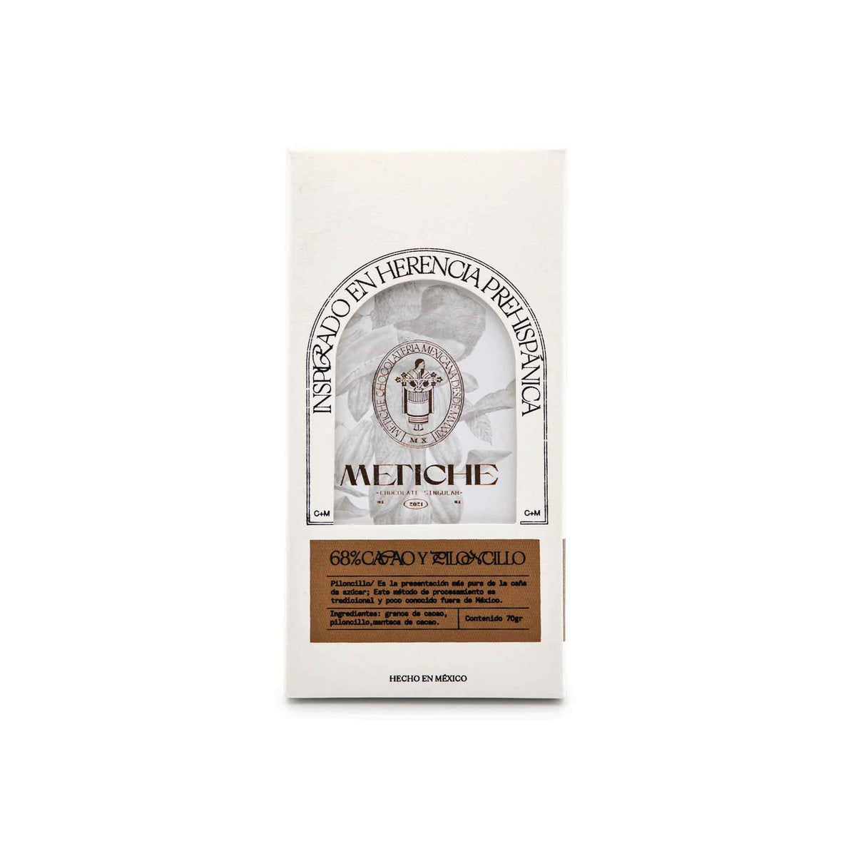 METICHE PILONCILLO 68% DARK CHOCOLATE 70g – monsieur marcel gourmet market