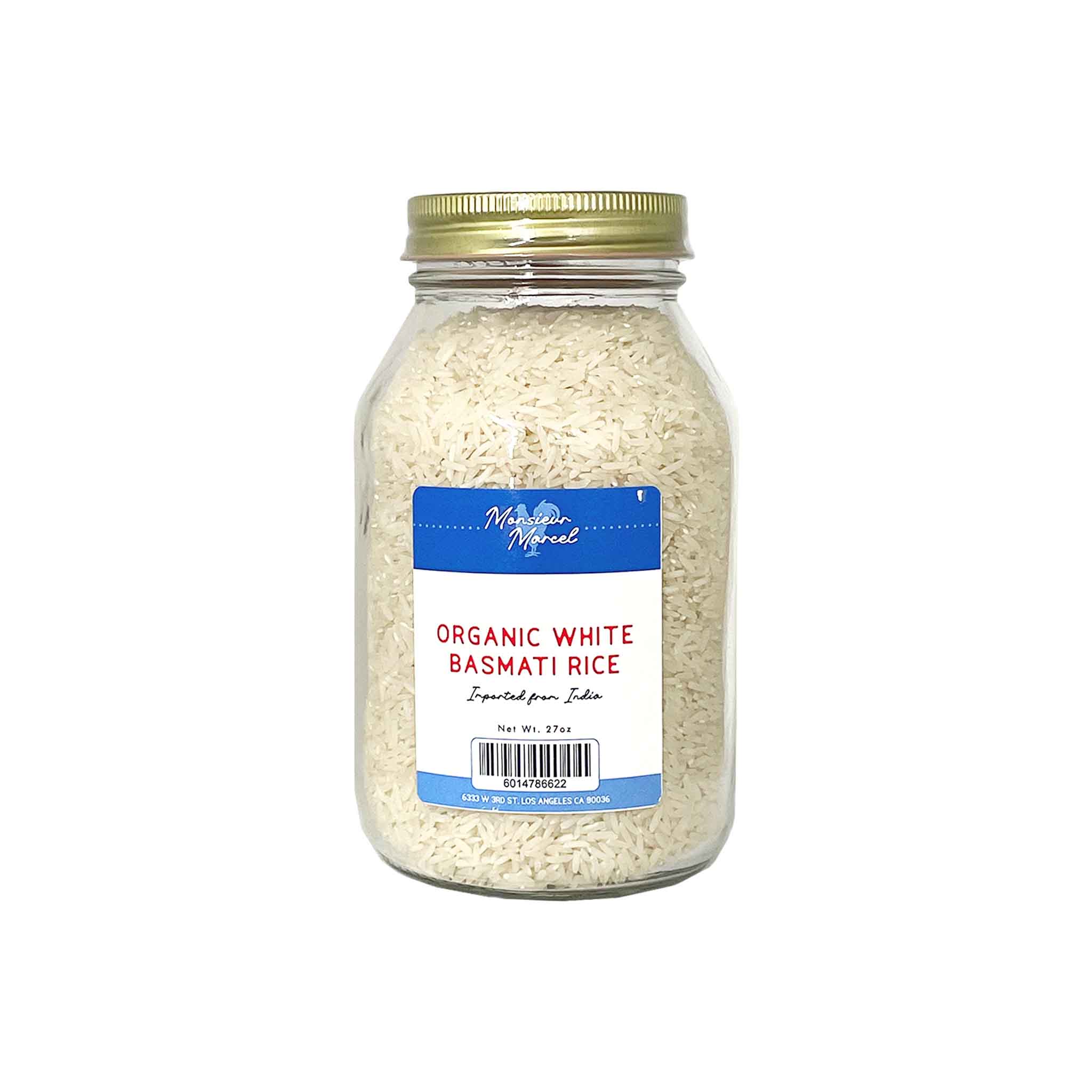 MONSIEUR MARCEL WHITE BASMATI RICE 27oz – monsieur marcel gourmet market