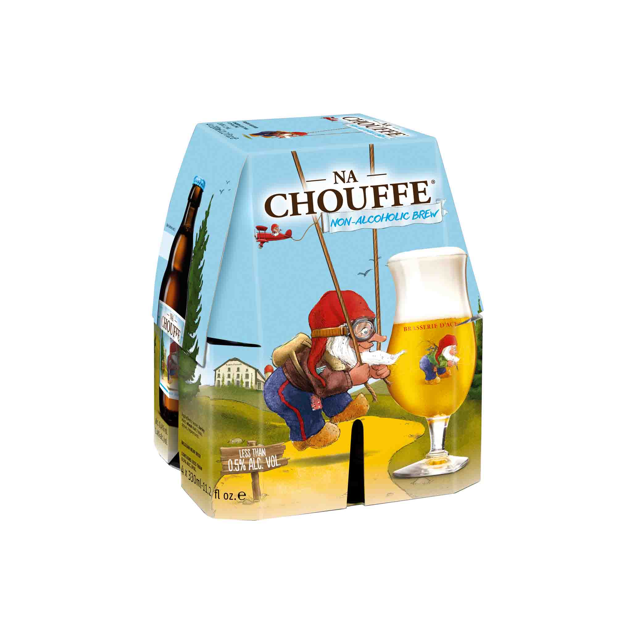 NA CHOUFFE NON-ALCOHOLIC BREW BEER 11.2 fl oz 4pack – monsieur marcel ...