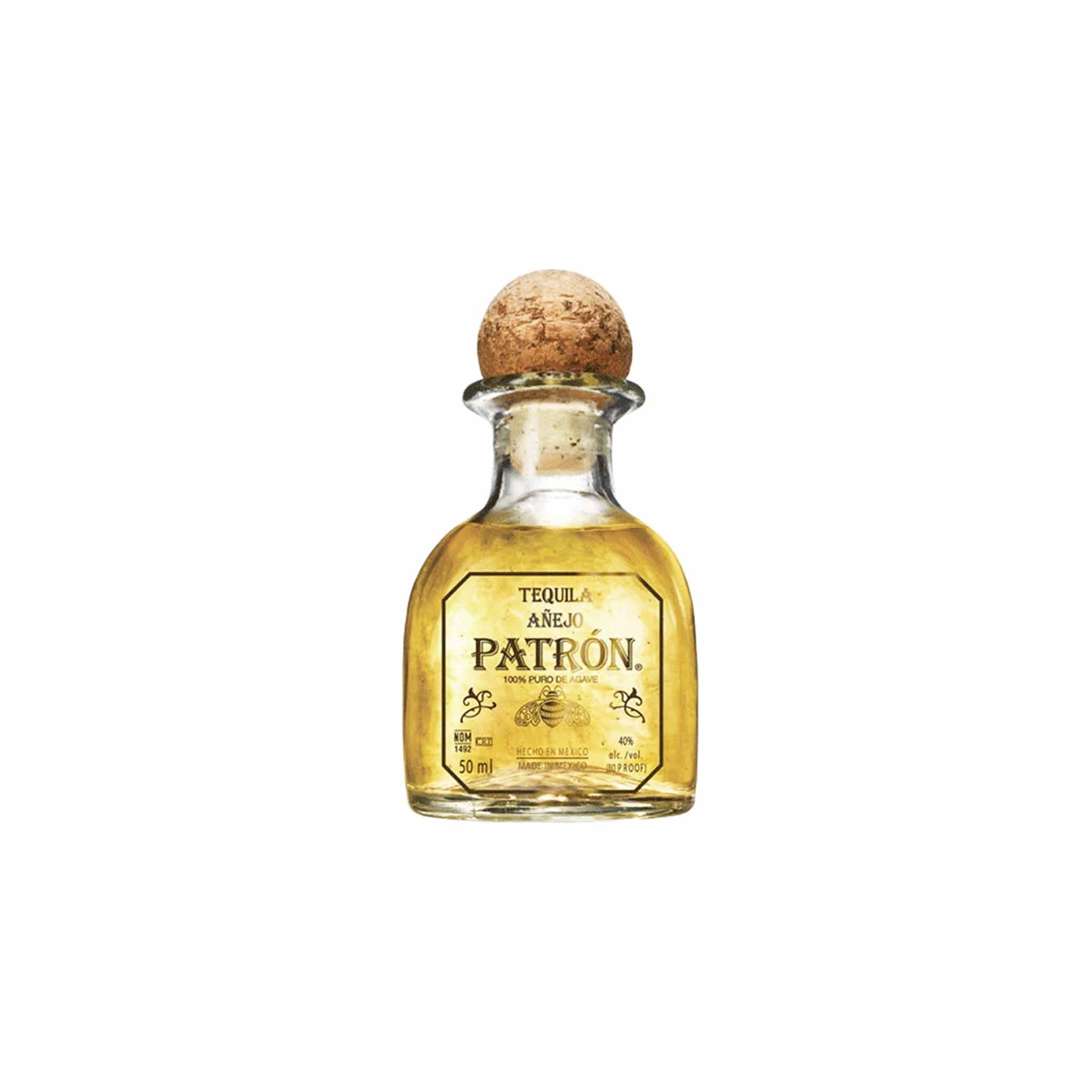 PATRON TEQUILA ANEJO MINIATURE 50ml – monsieur marcel gourmet market
