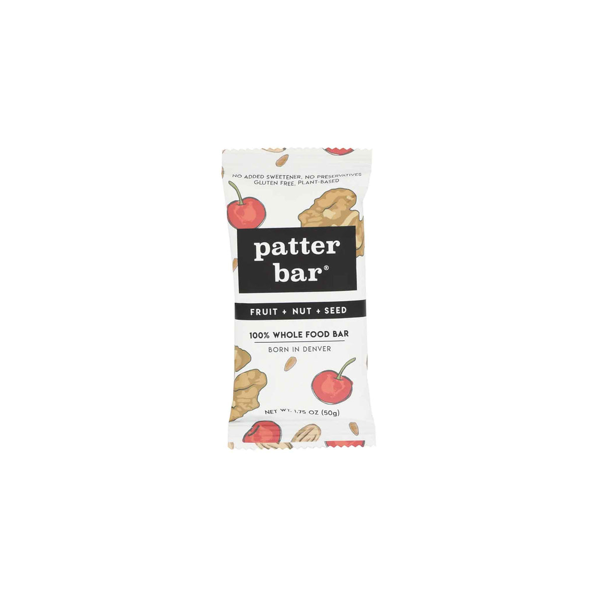 PATTER BAR FRUIT + NUT + SEED WHOLE FOOD BAR 50g – monsieur marcel ...