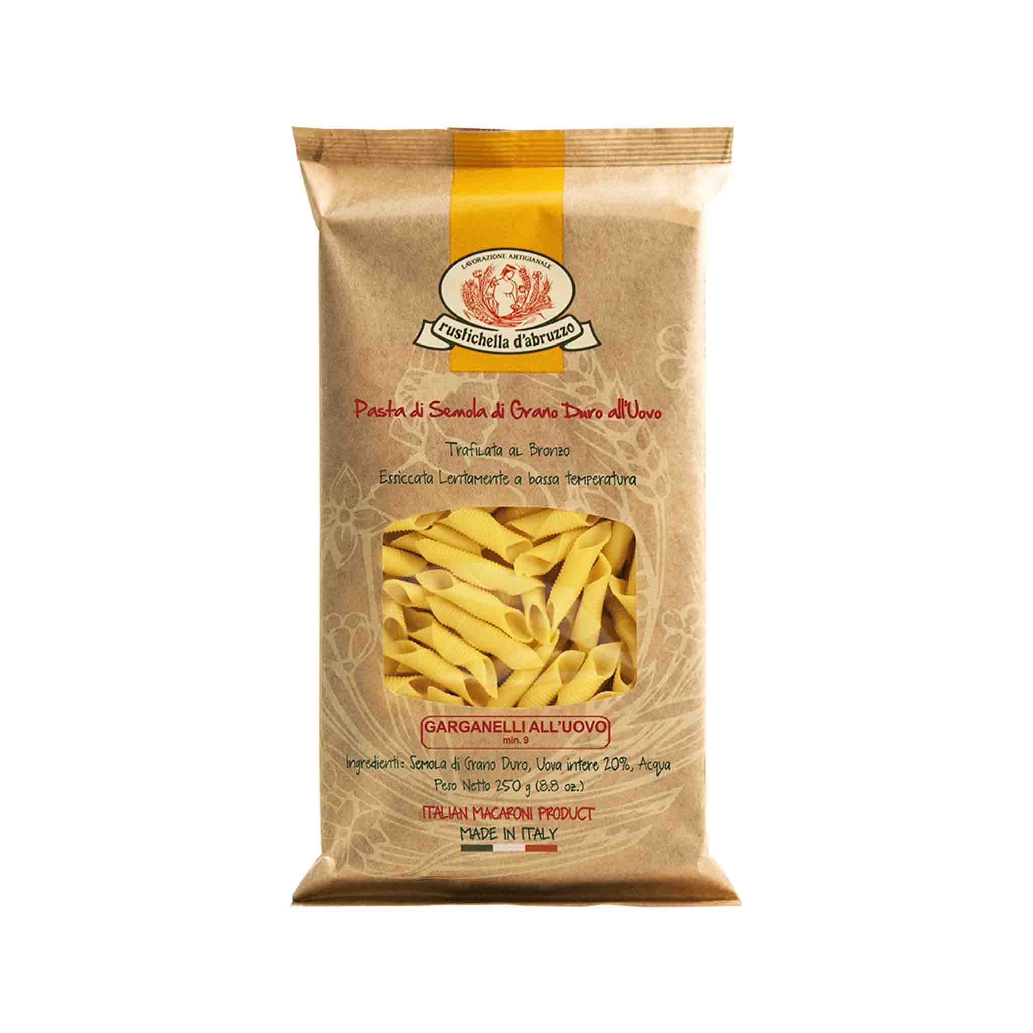 RUSTICHELLA EGG GARGANELLI PASTA 250g – monsieur marcel gourmet market