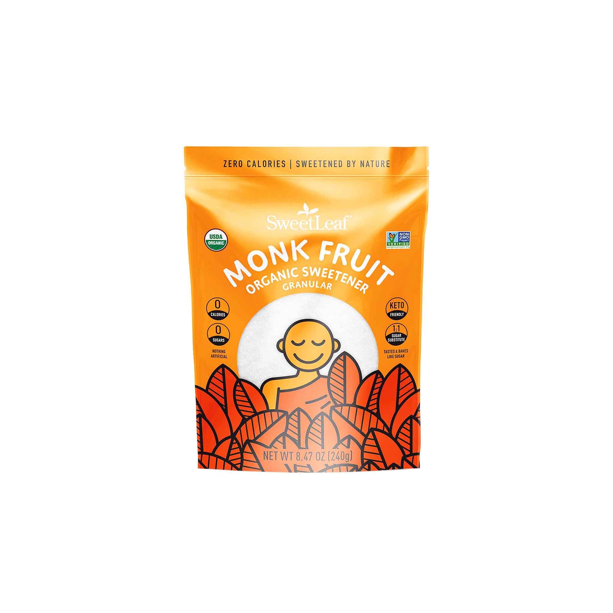 SWEET LEAF MONK FRUIT GRANULAR ORGANIC SWEETENER 240g – monsieur marcel ...