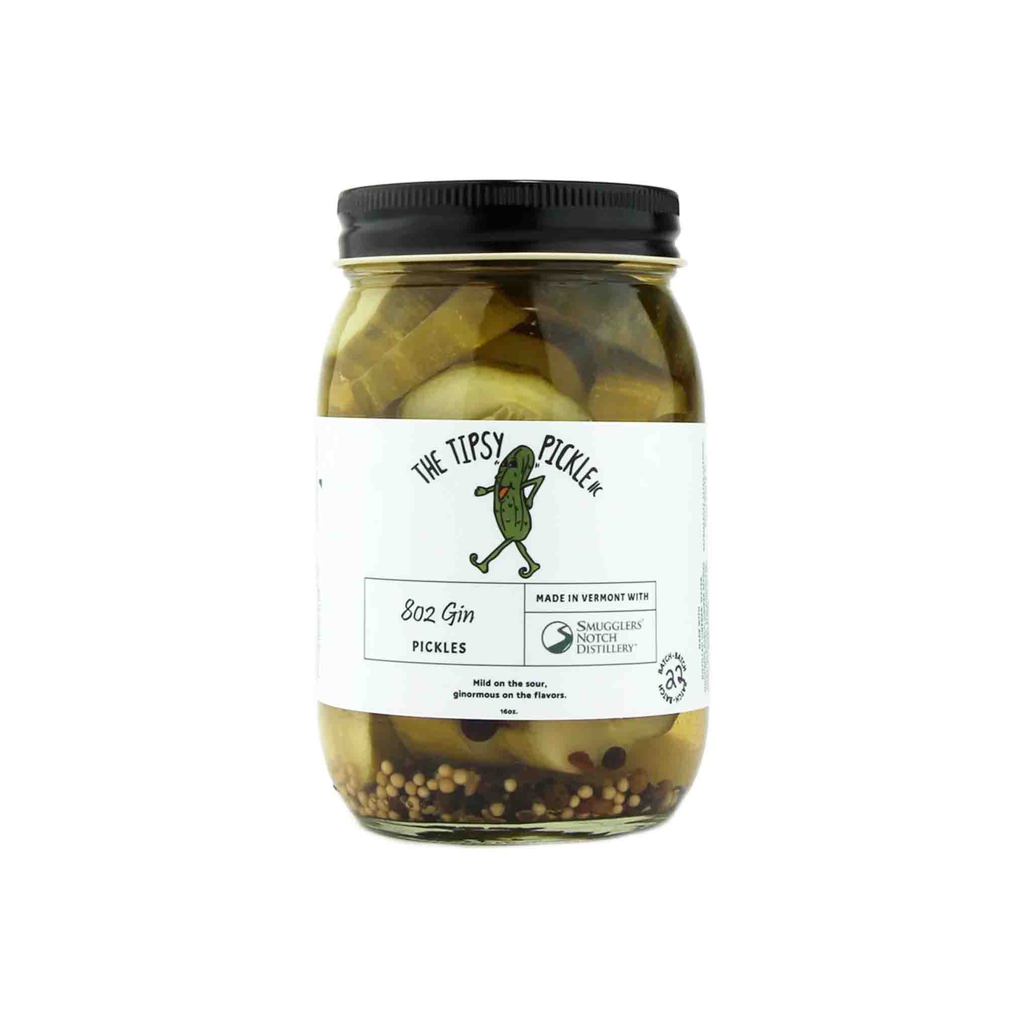 THE TIPSY PICKLE INC. 802 GIN PICKLES 16oz – monsieur marcel gourmet market