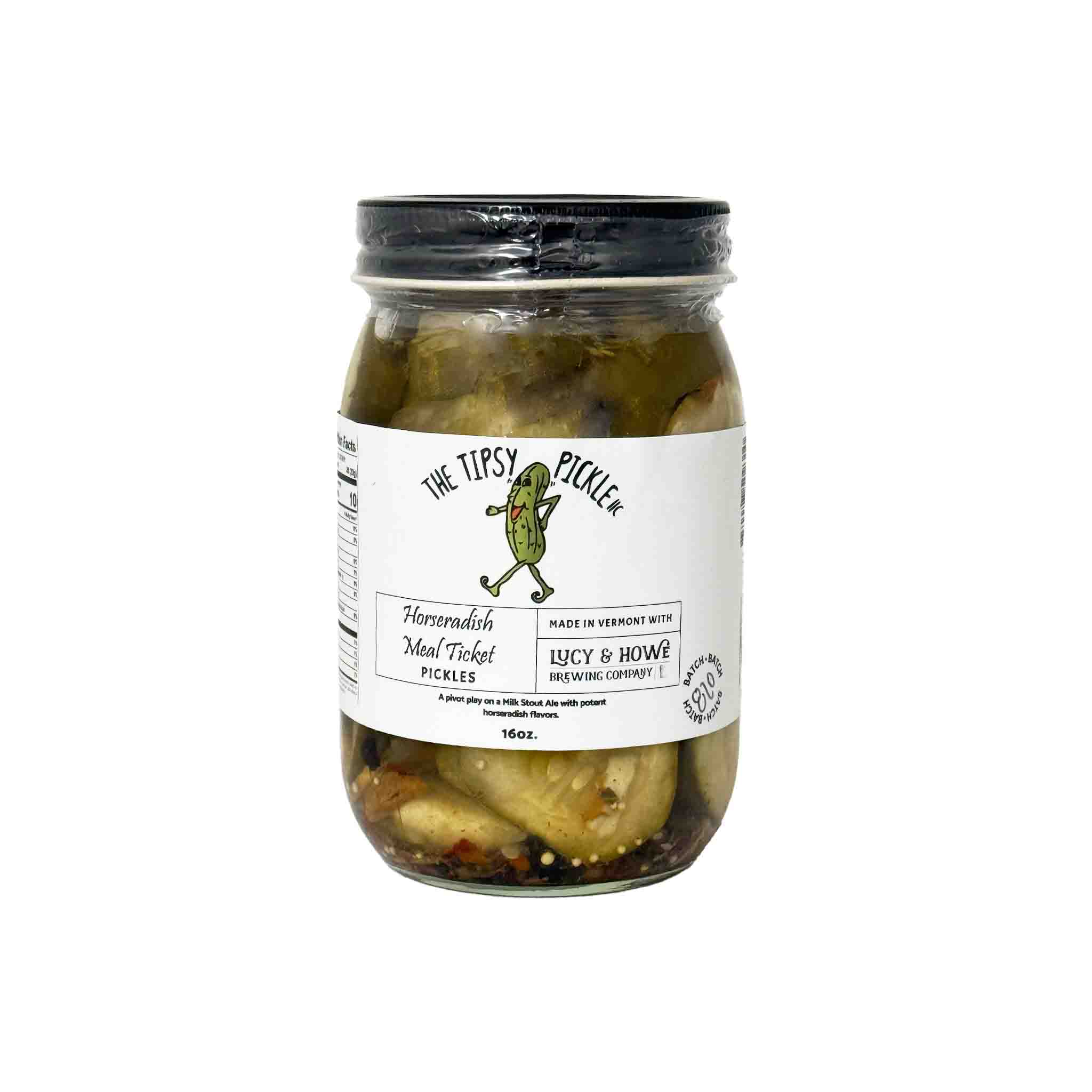 THE TIPSY PICKLE INC. HORSERADISH MEAL TICKET PICKLES 16oz – monsieur ...