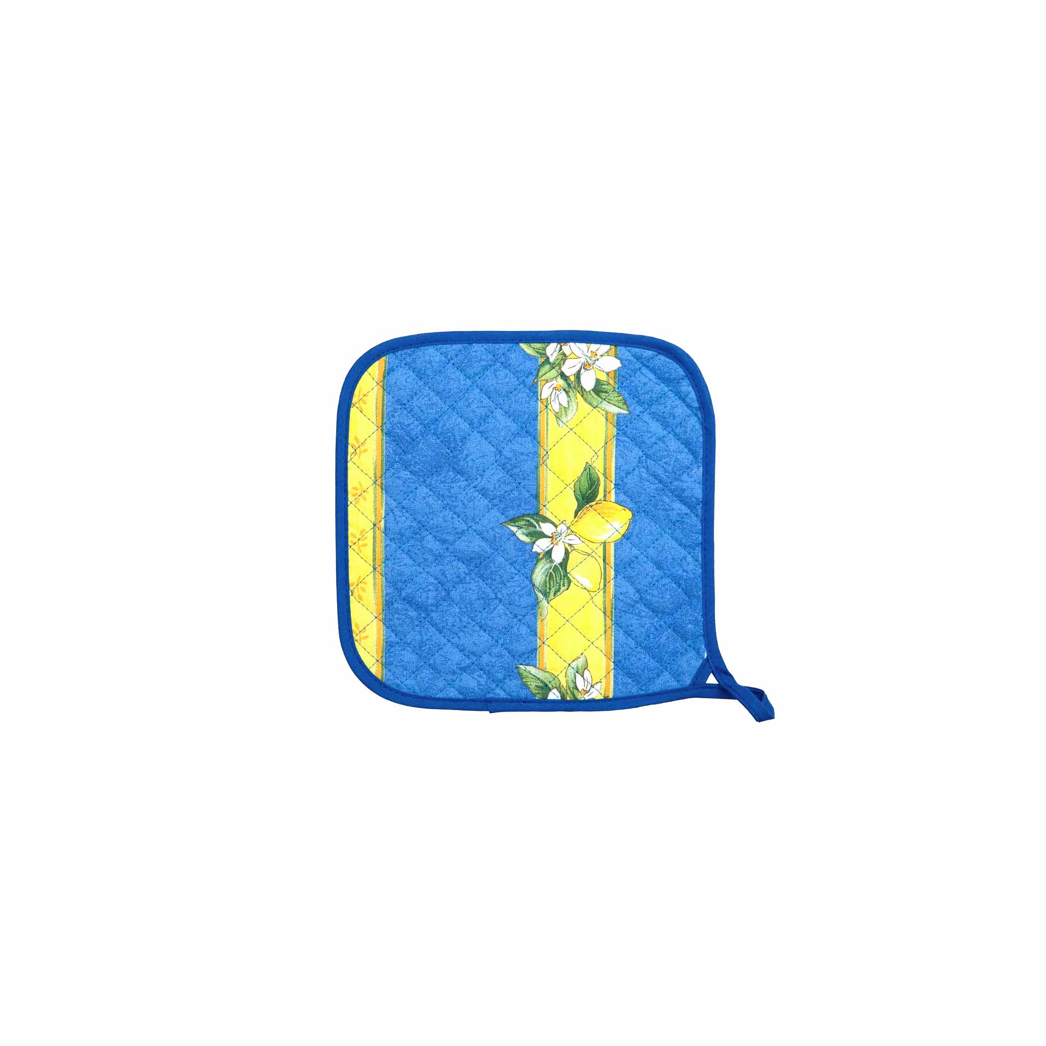 TISSUS TOSELLI CITRON POTHOLDER - BLUE – monsieur marcel gourmet market