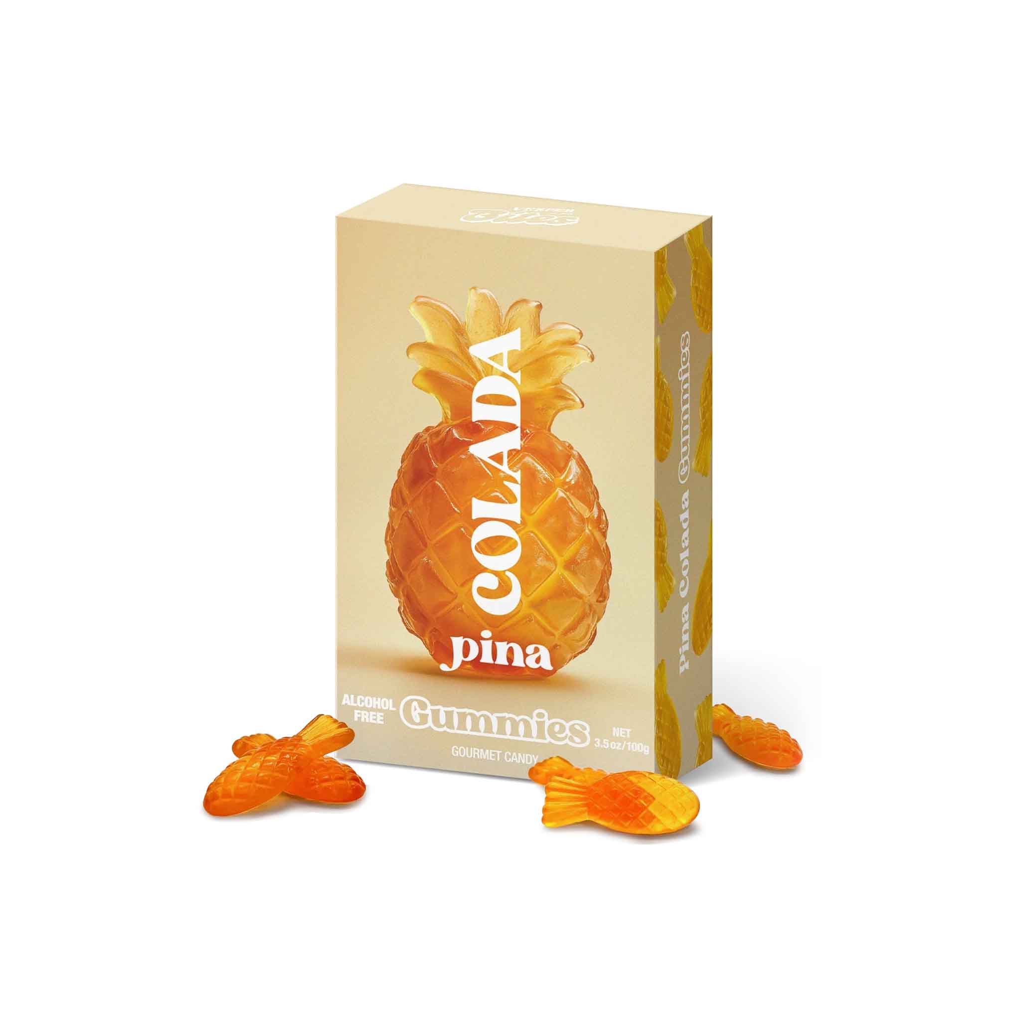 VESPER BITES PINA COLADA ALCOHOL FREE GUMMIES 100g – monsieur marcel ...