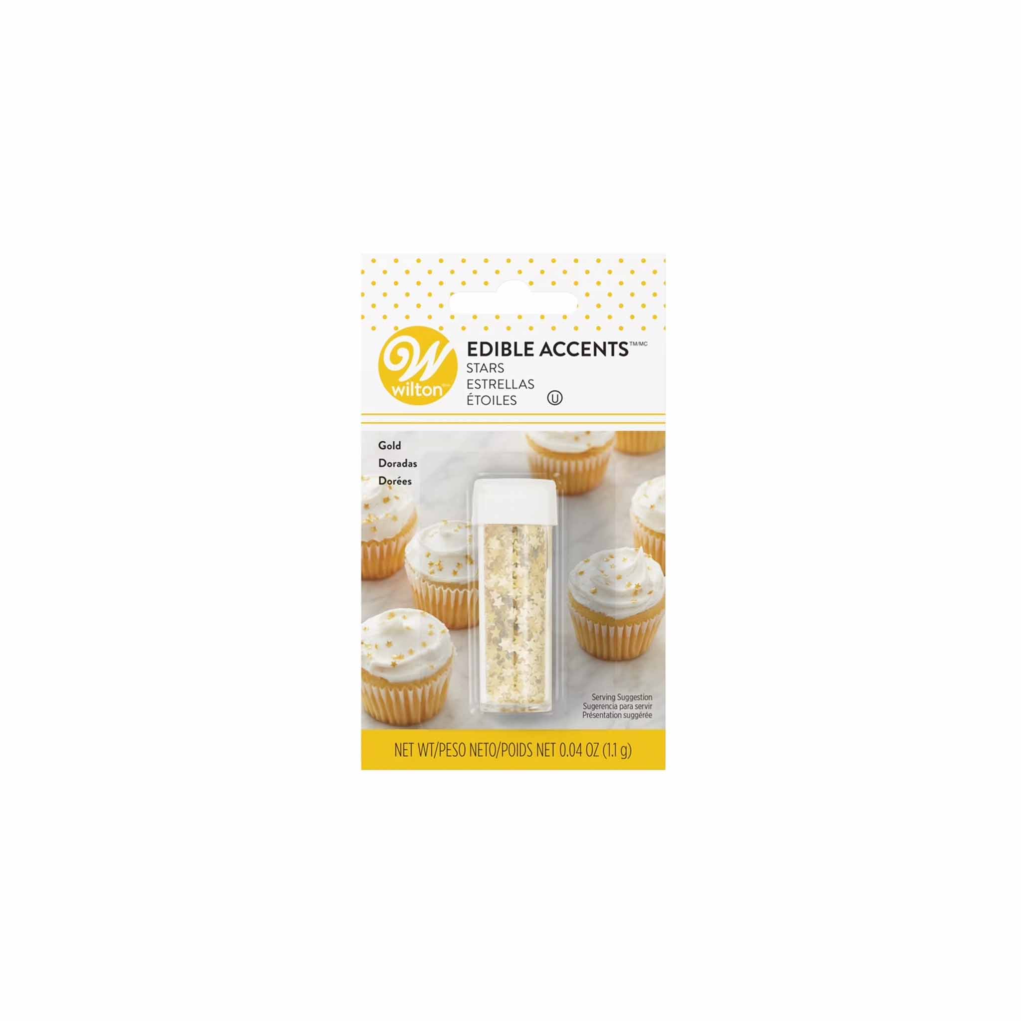 WILTON EDIBLE GOLD STARS 1.1g – monsieur marcel gourmet market