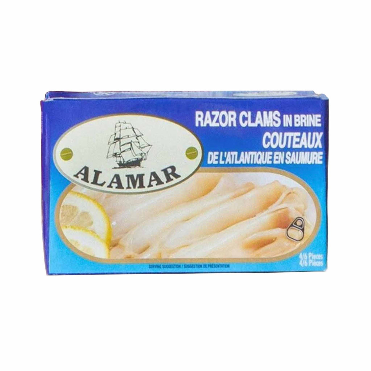 ALAMAR NAVAJAS RAZOR CLAMS IN BRINE 4oz – monsieur marcel gourmet market