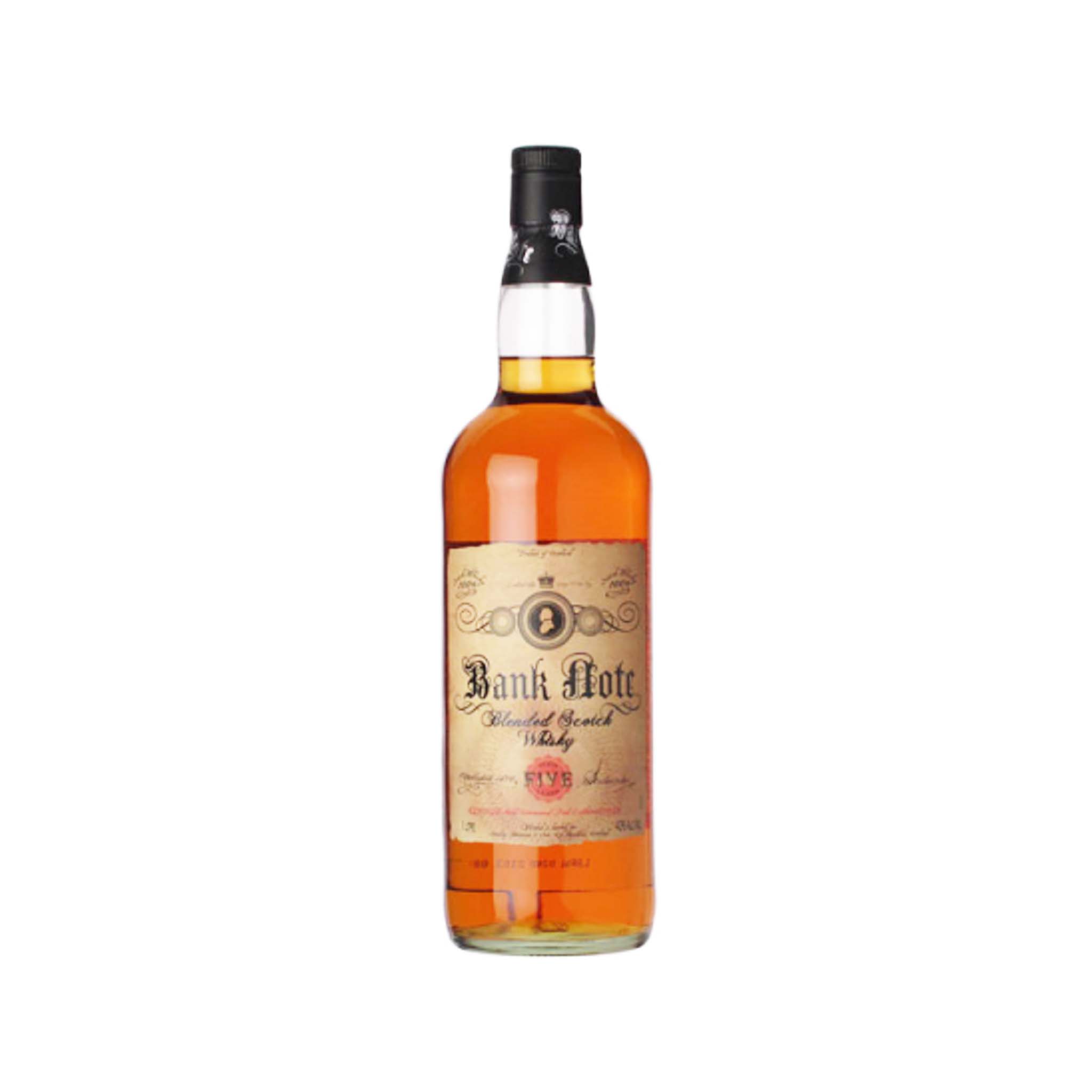 BANK NOTE BLENDED SCOTCH WHISKY AGED 5 YEARS 1Litre – monsieur marcel ...