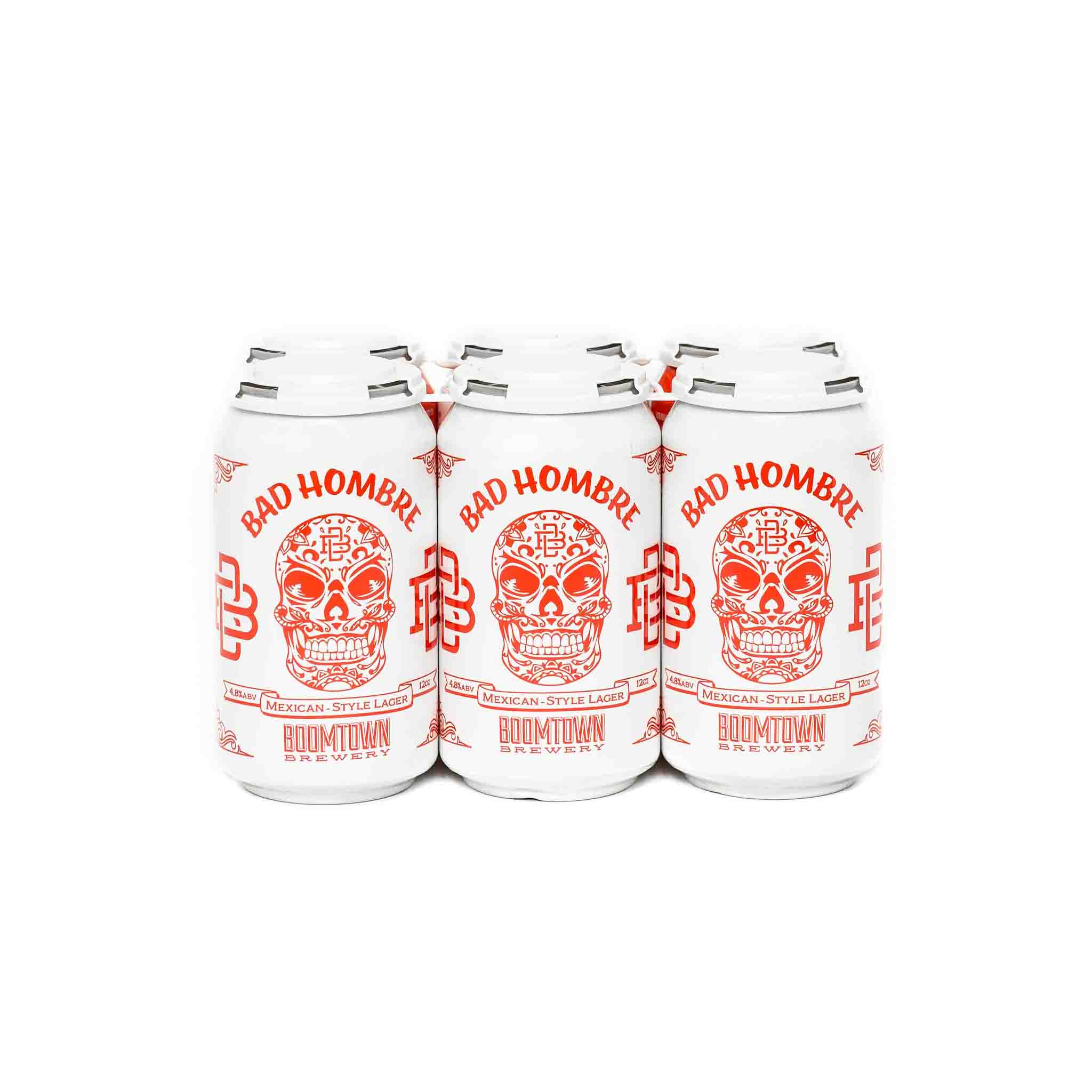 BOOMTOWN BAD HOMBRE MEXICAN STYLE LAGER 16oz 4PACK – monsieur marcel ...