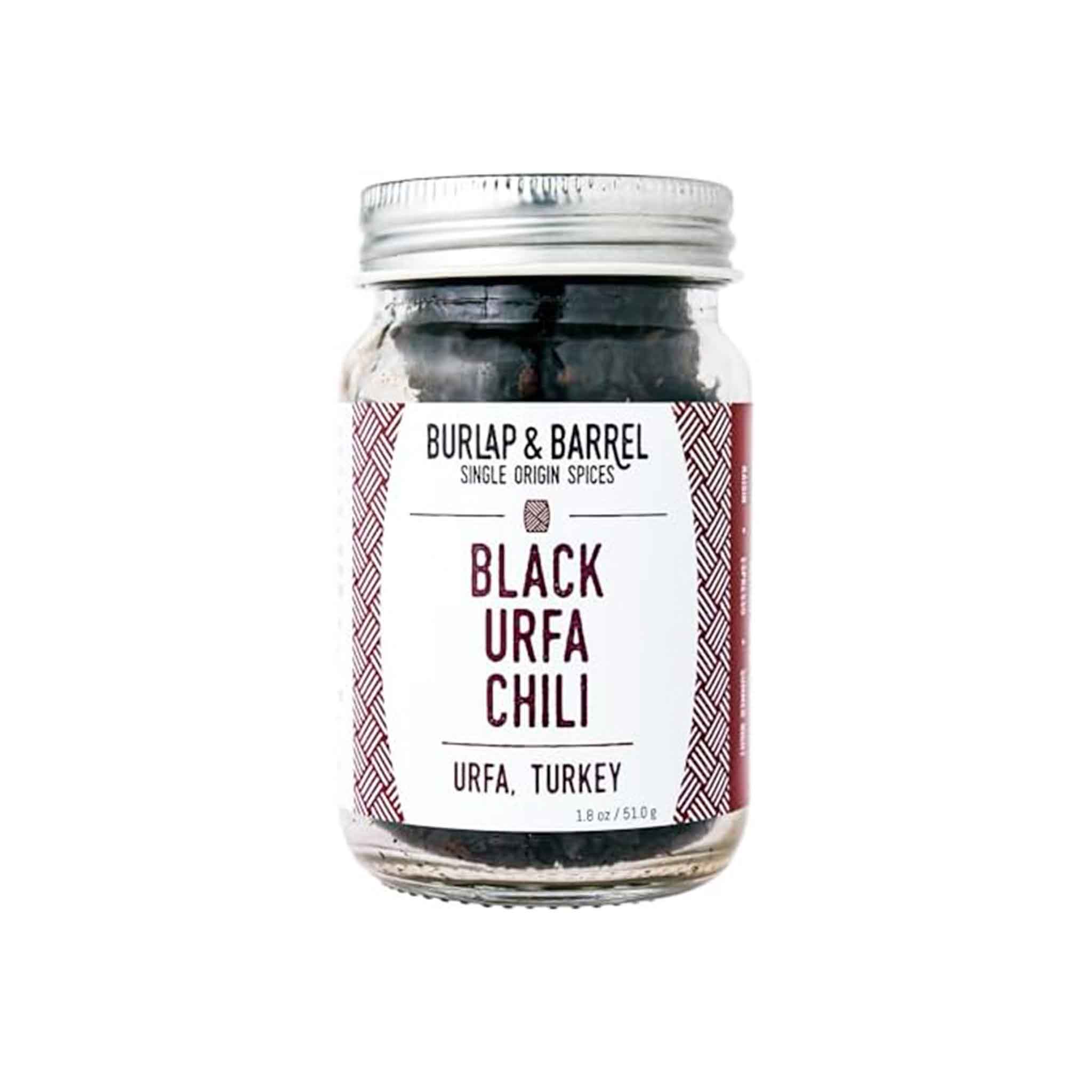 BURLAP & BARREL BLACK URFA CHILI 51g – monsieur marcel gourmet market