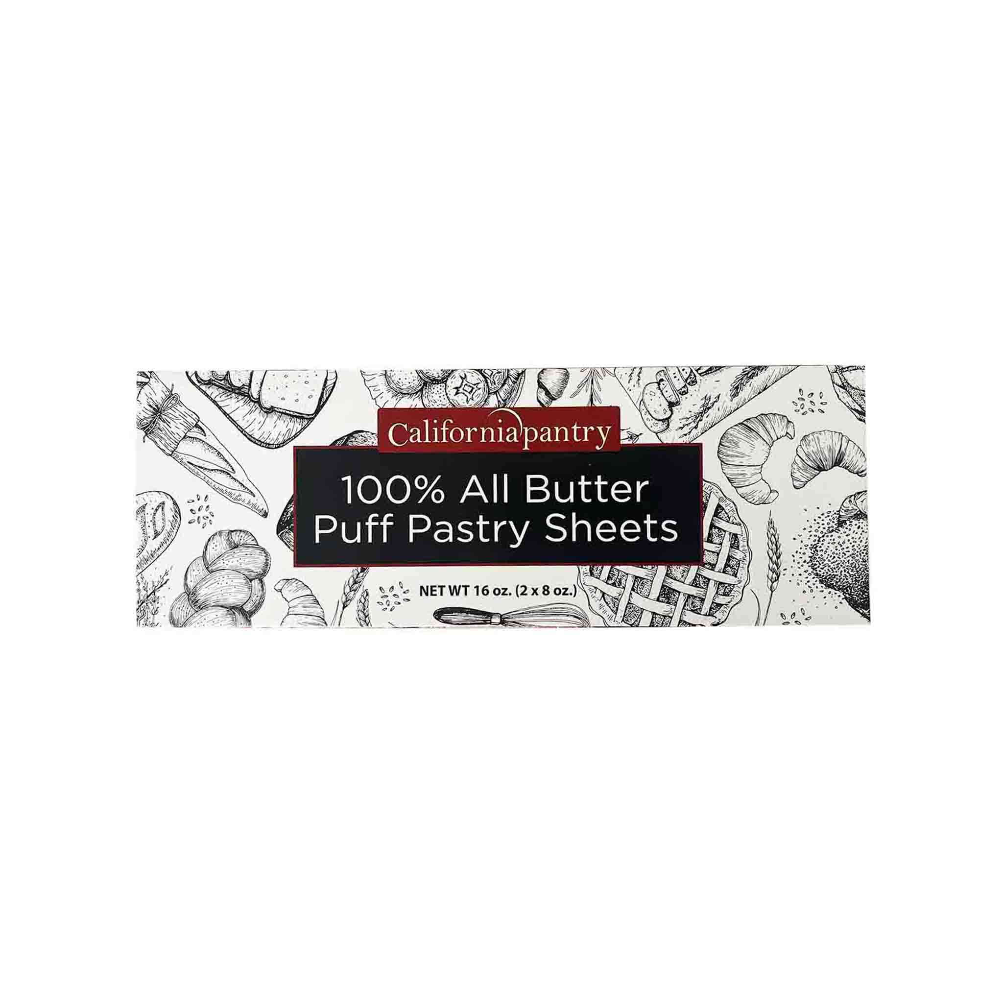 CALIFORNIA PANTRY BUTTER PUFF PASTRY SHEETS 16oz – monsieur marcel ...