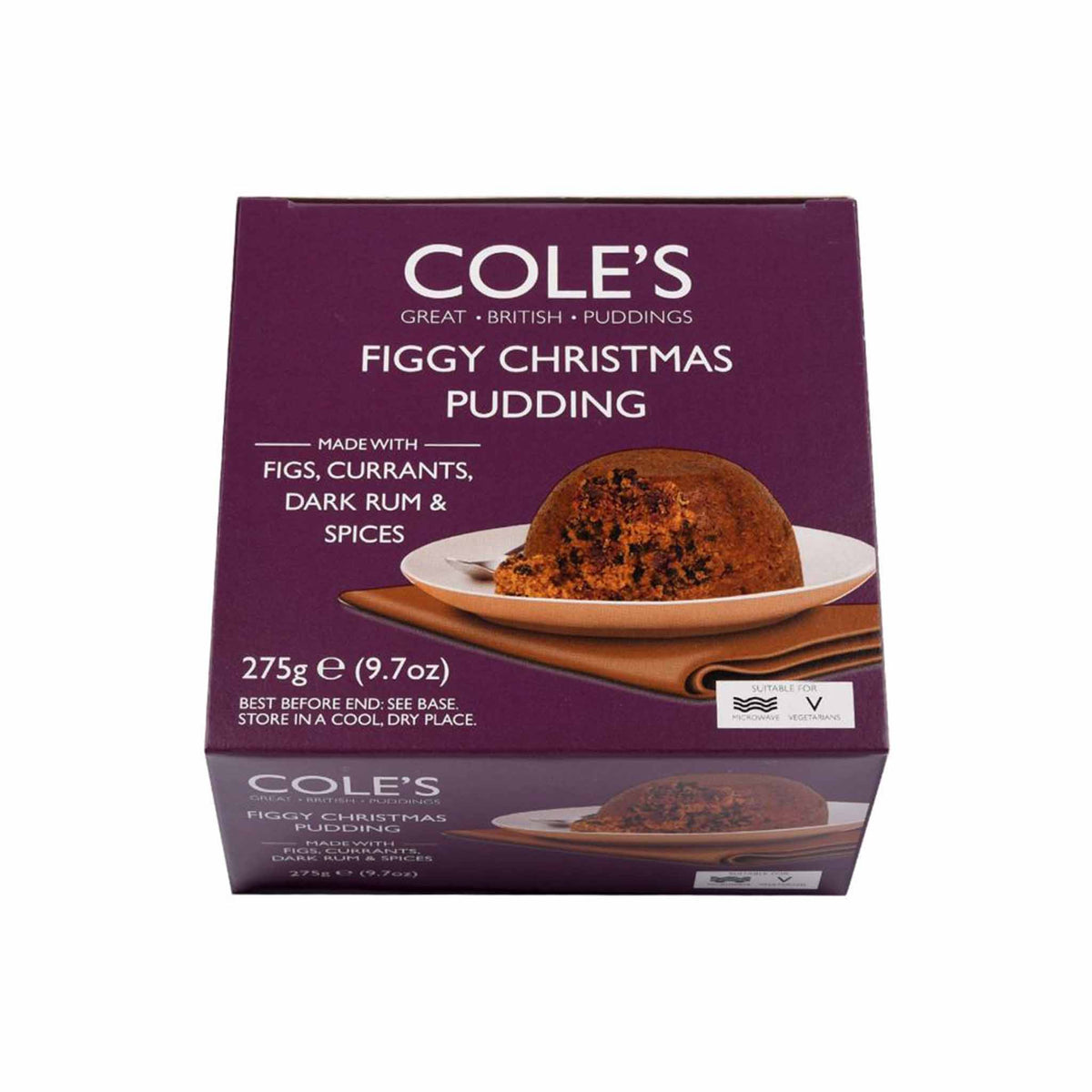 COLES FIGGY RUM CHRISTMAS PUDDING 275g