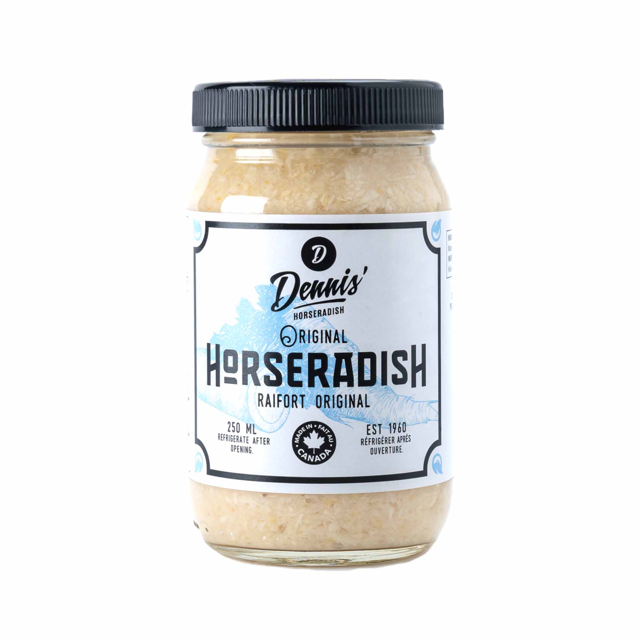 DENNIS ORIGINAL HORSERADISH SAUCE 250ml – monsieur marcel gourmet market