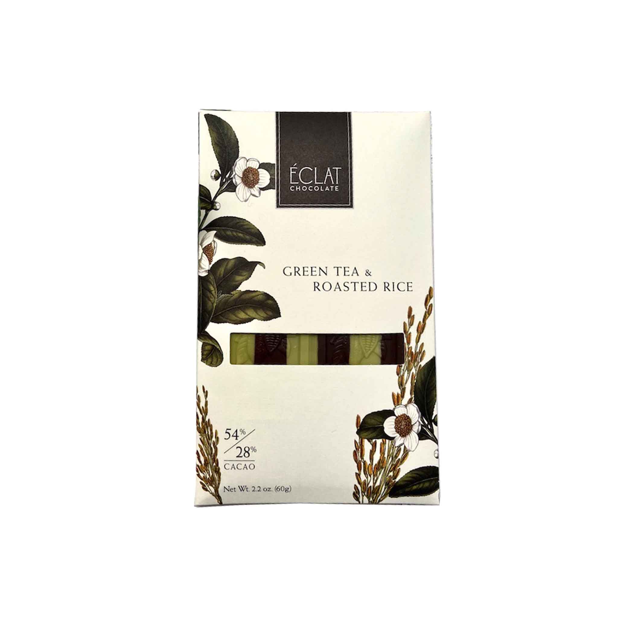 ECLAT GREEN TEA & ROASTED RICE CHOCOLATE 60g – monsieur marcel gourmet ...