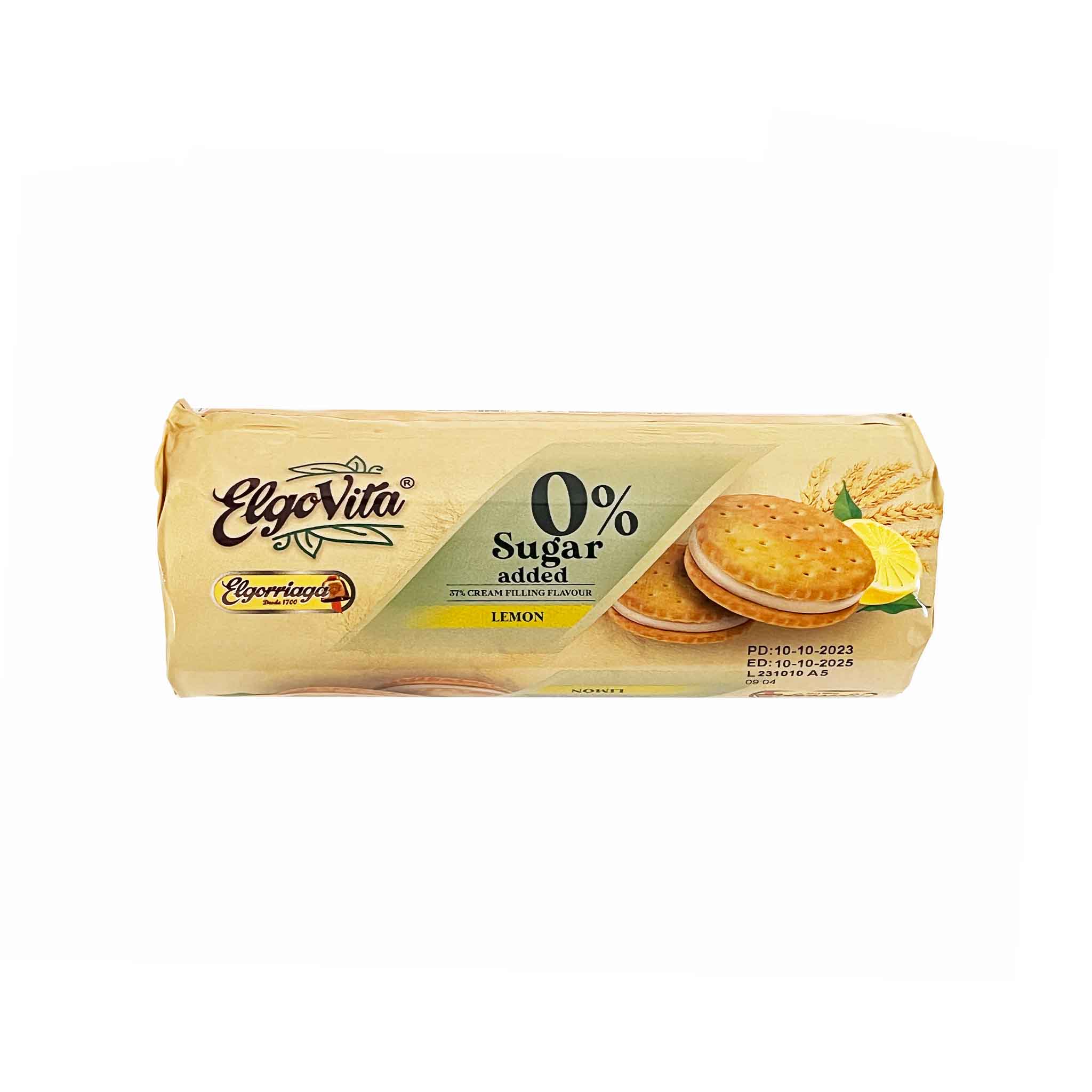 ELGORRIAGA ELGO VITA SUGAR FREE LEMON SANDWICH COOKIES 180g – monsieur ...