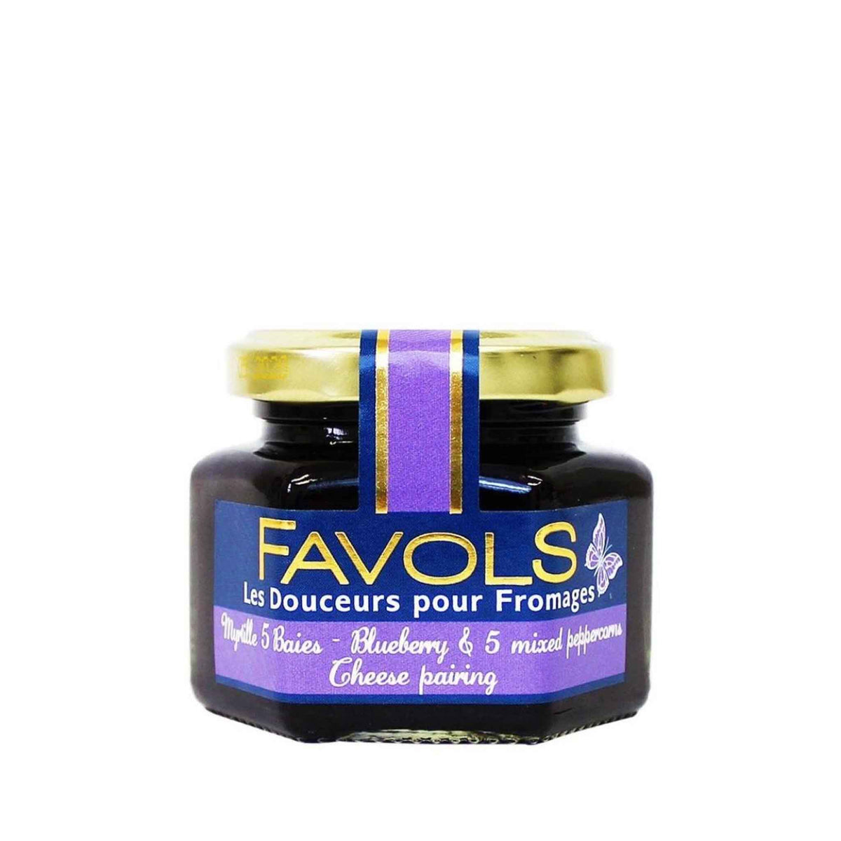 FAVOLS BLUEBERRY & PEPPERCORN JAM 110g – monsieur marcel gourmet market