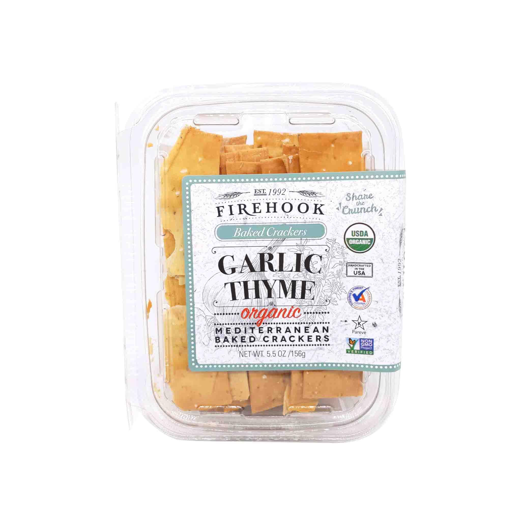 FIREHOOK GARLIC & THYME CRACKERS 5.5oz – monsieur marcel gourmet market
