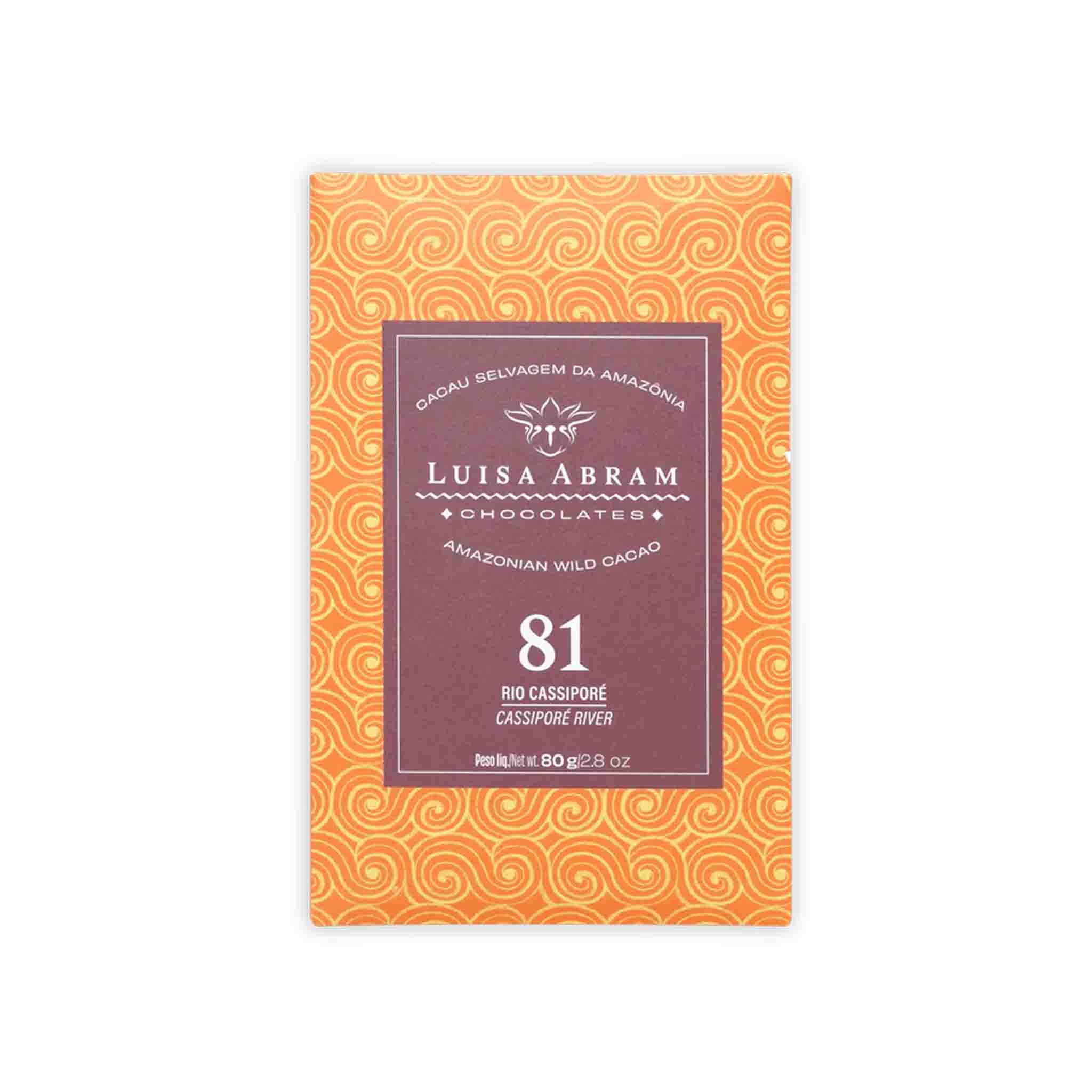 LUISA RIO CASSIPORE 81% DARK CHOCOLATE 80g – monsieur marcel gourmet market