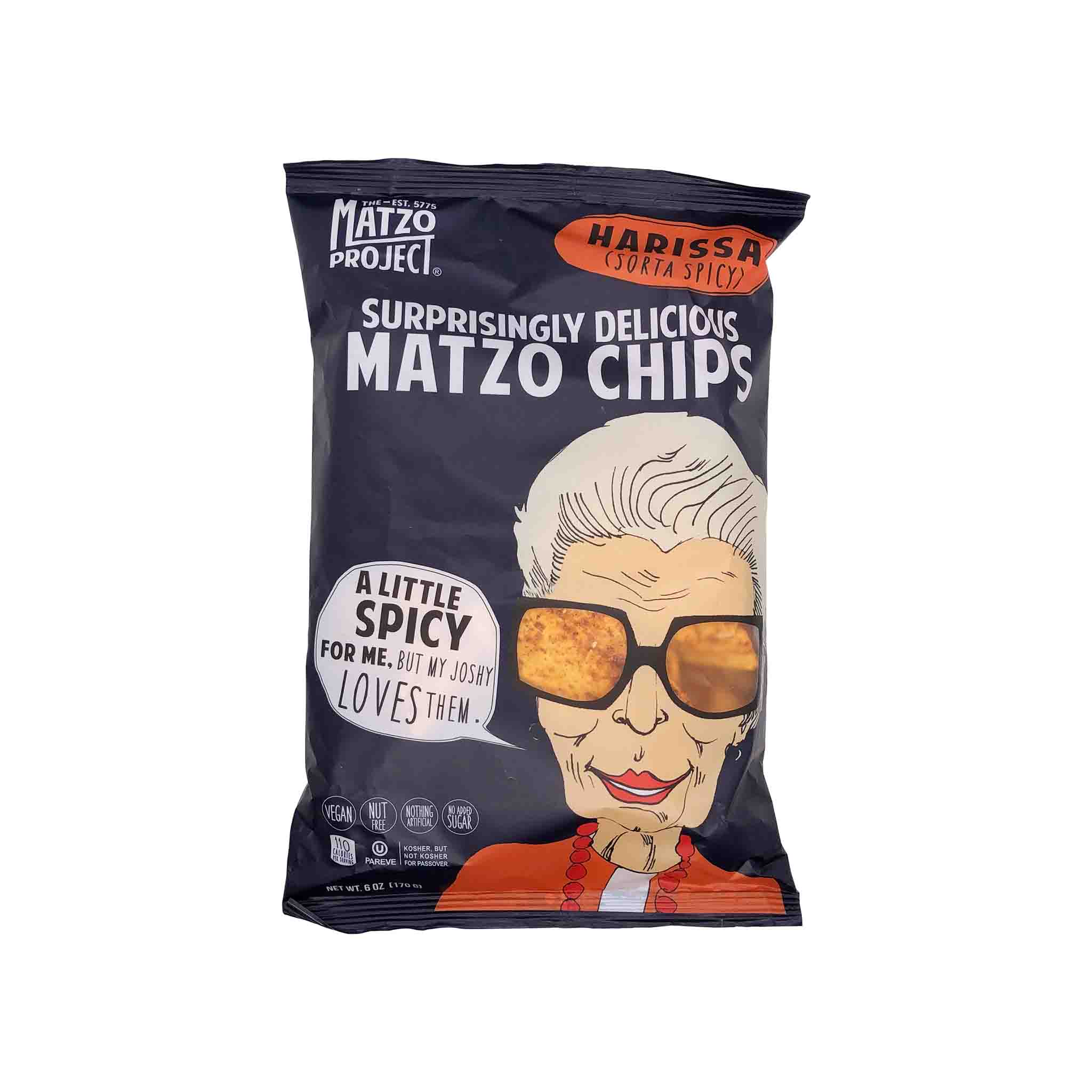 MATZO HARISSA CHIPS 1oz – monsieur marcel gourmet market