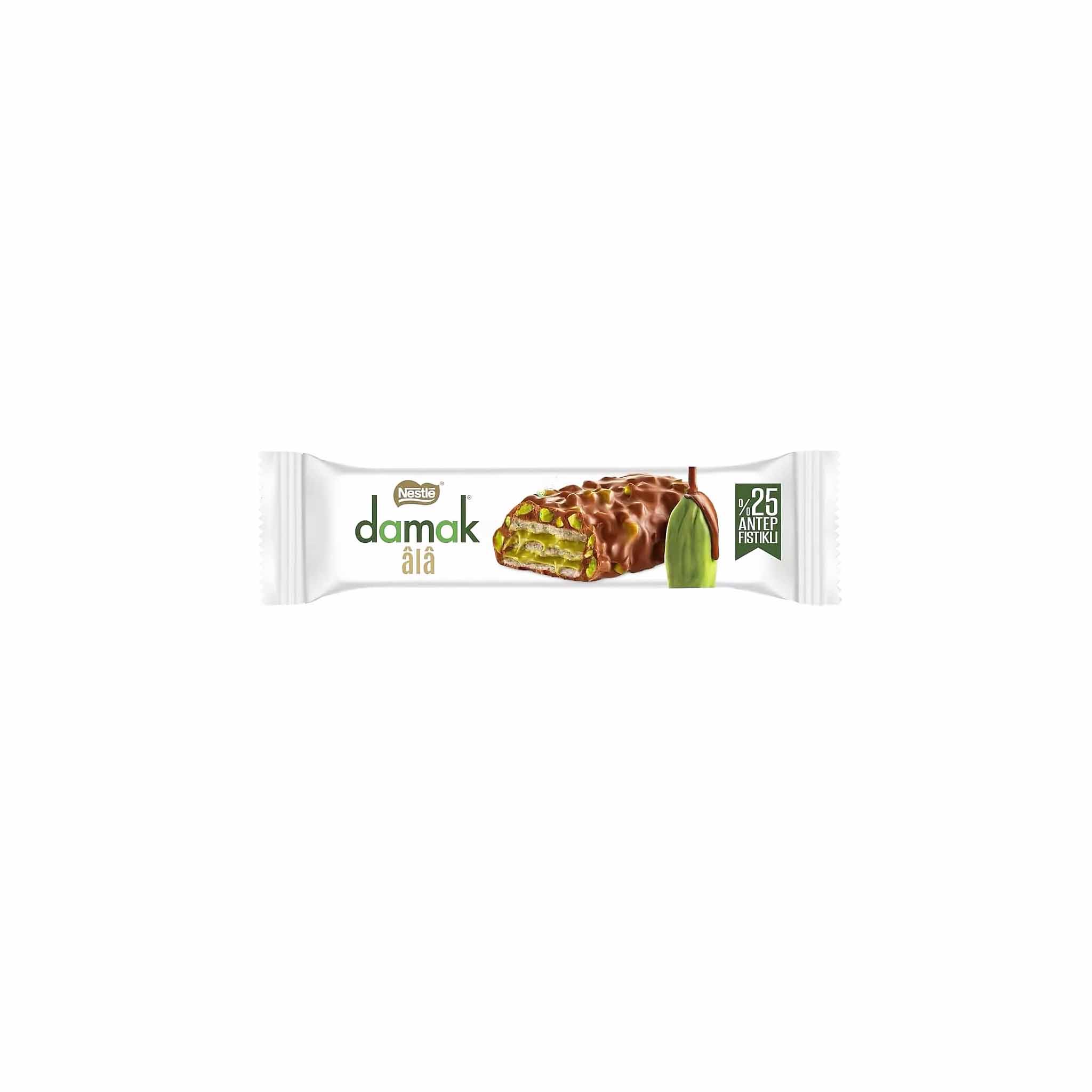 NESTLE DAMAK ALA PISTACHIO IN MILK CHOCOLATE 30g – monsieur marcel ...