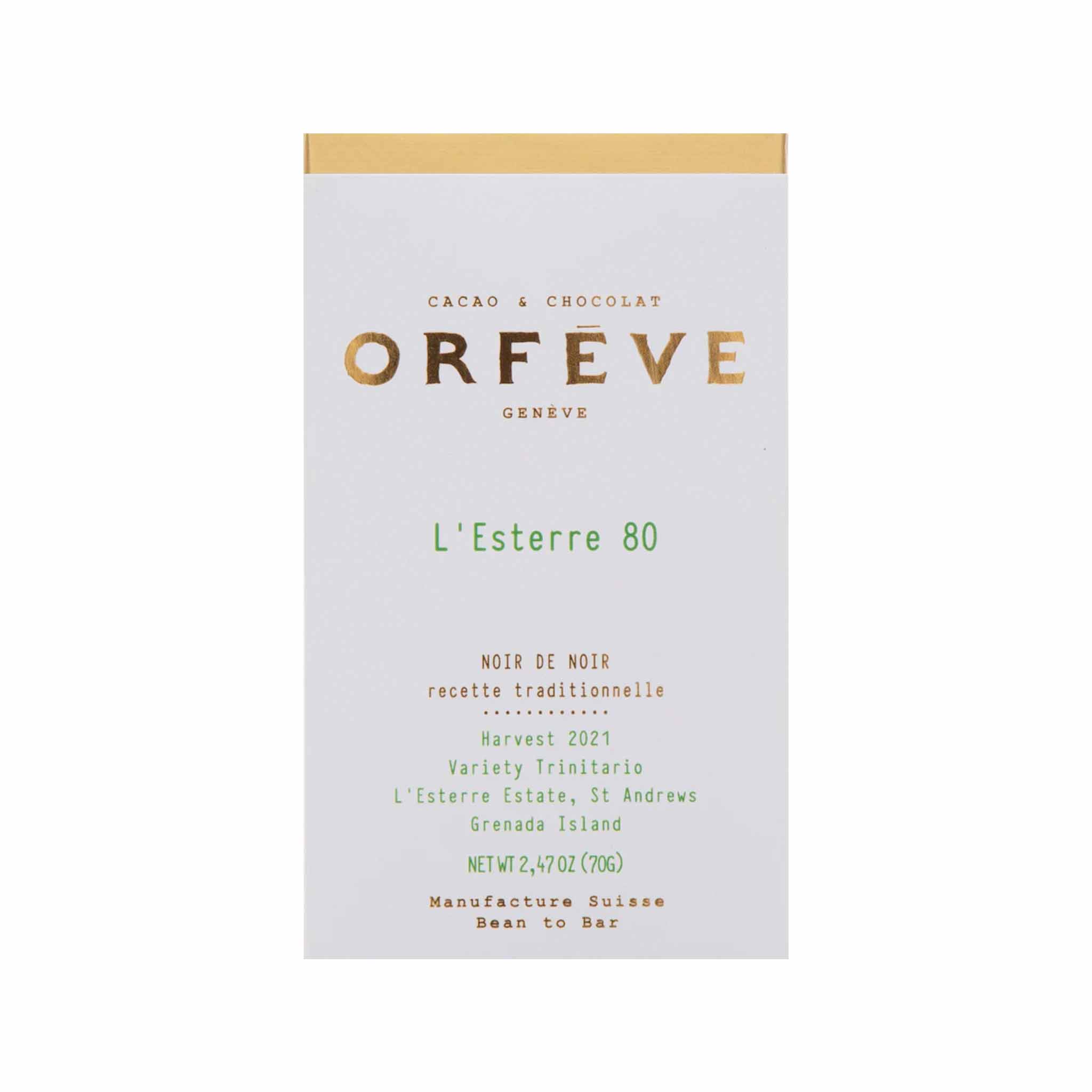 ORFEVE L' ESTERRE CHOCOLATE 80 70g – monsieur marcel gourmet market