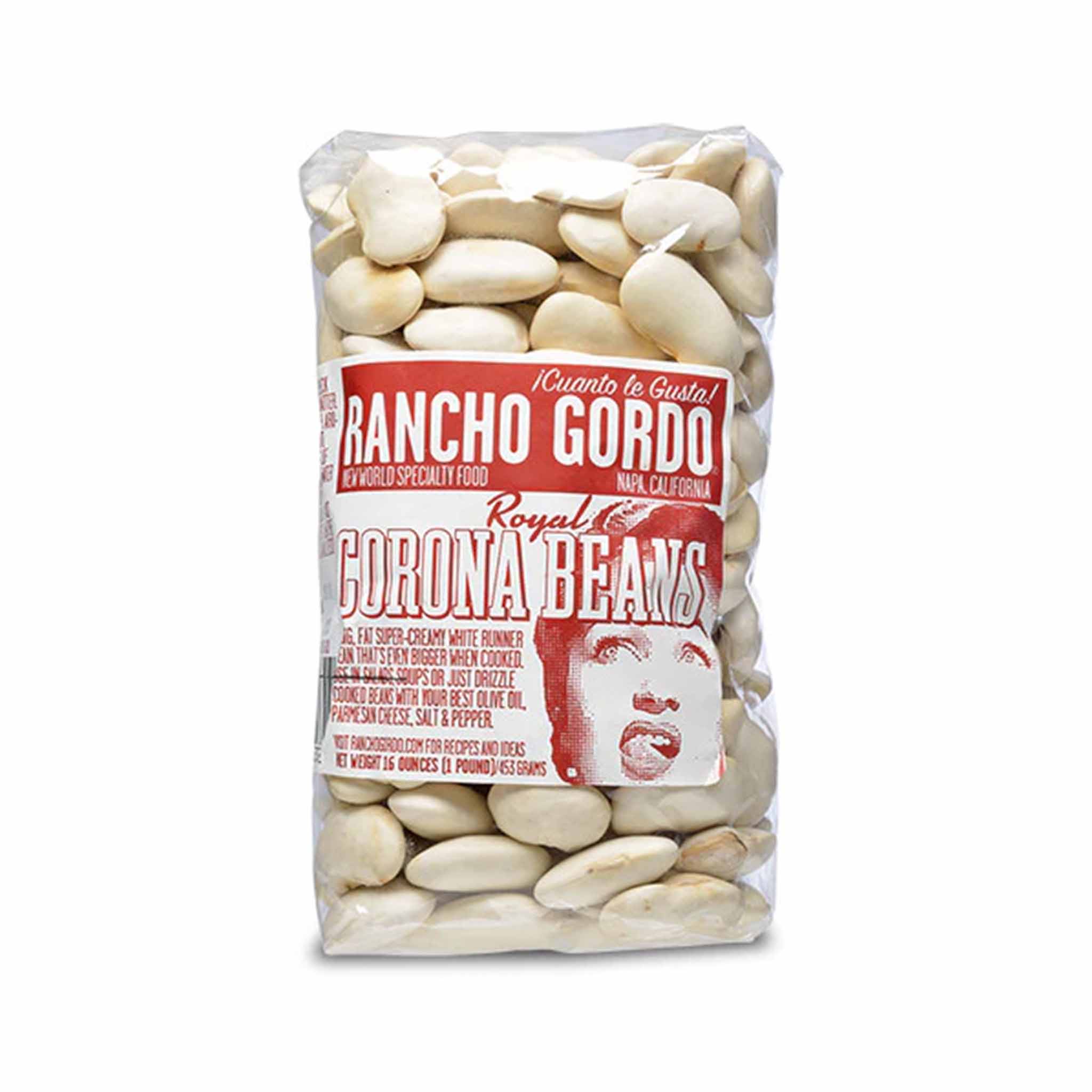RANCHO GORDO CORONA BEANS 16oz – monsieur marcel gourmet market