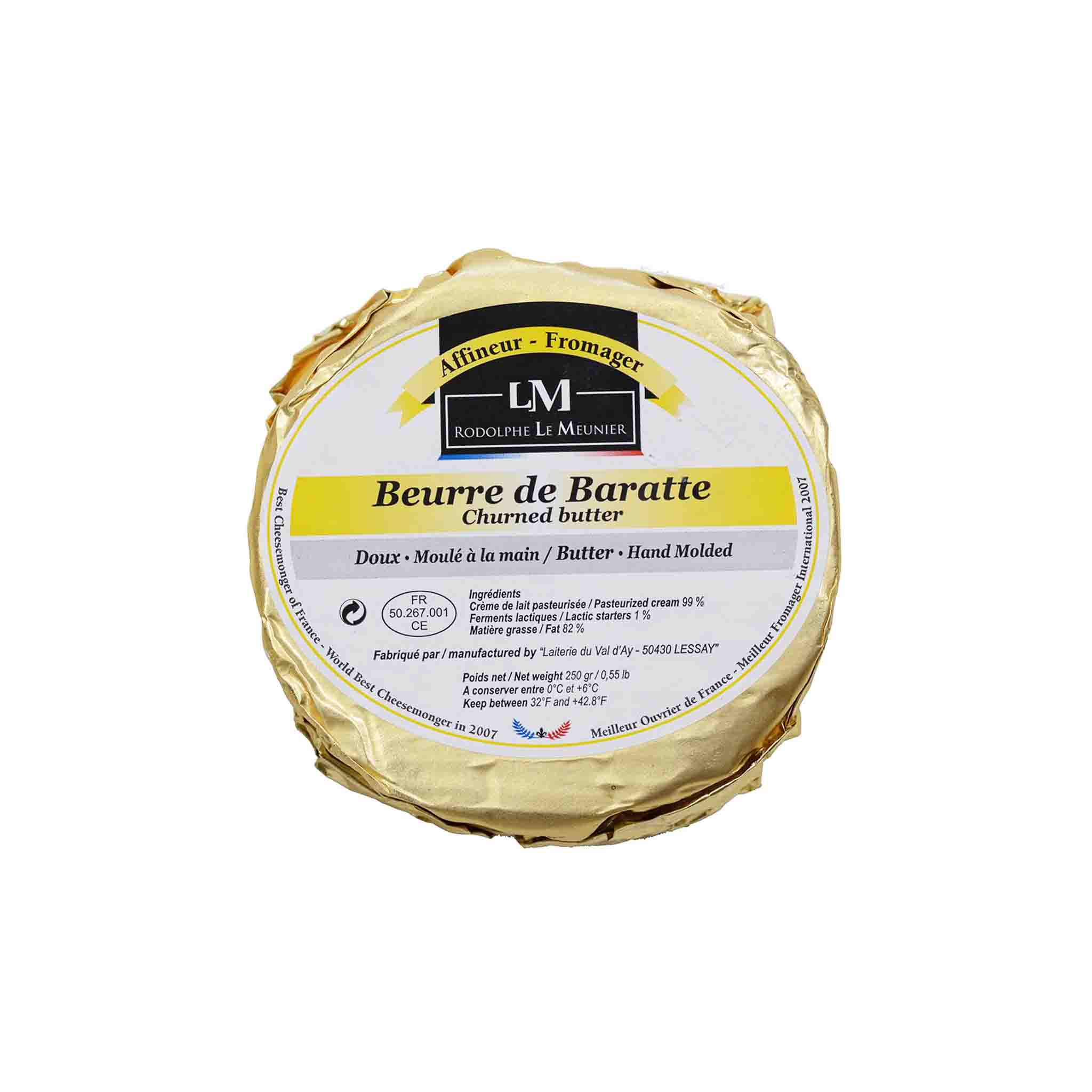 RODOLPHE LE MEUNIER UNSALTED CHURNED BUTTER 250g – monsieur marcel ...