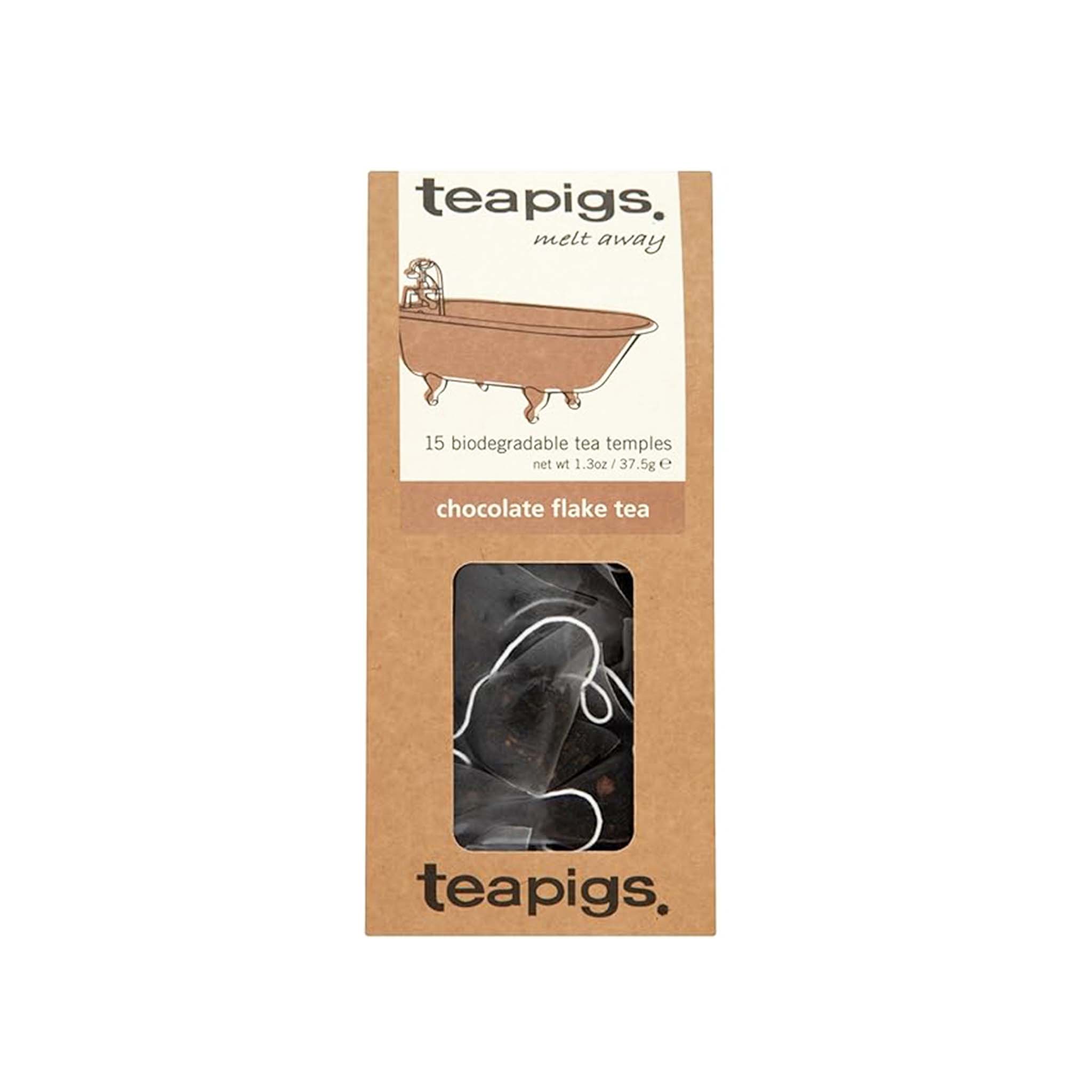 TEAPIGS CHOCO FLAKE TEA 15ct 1.3oz – monsieur marcel gourmet market