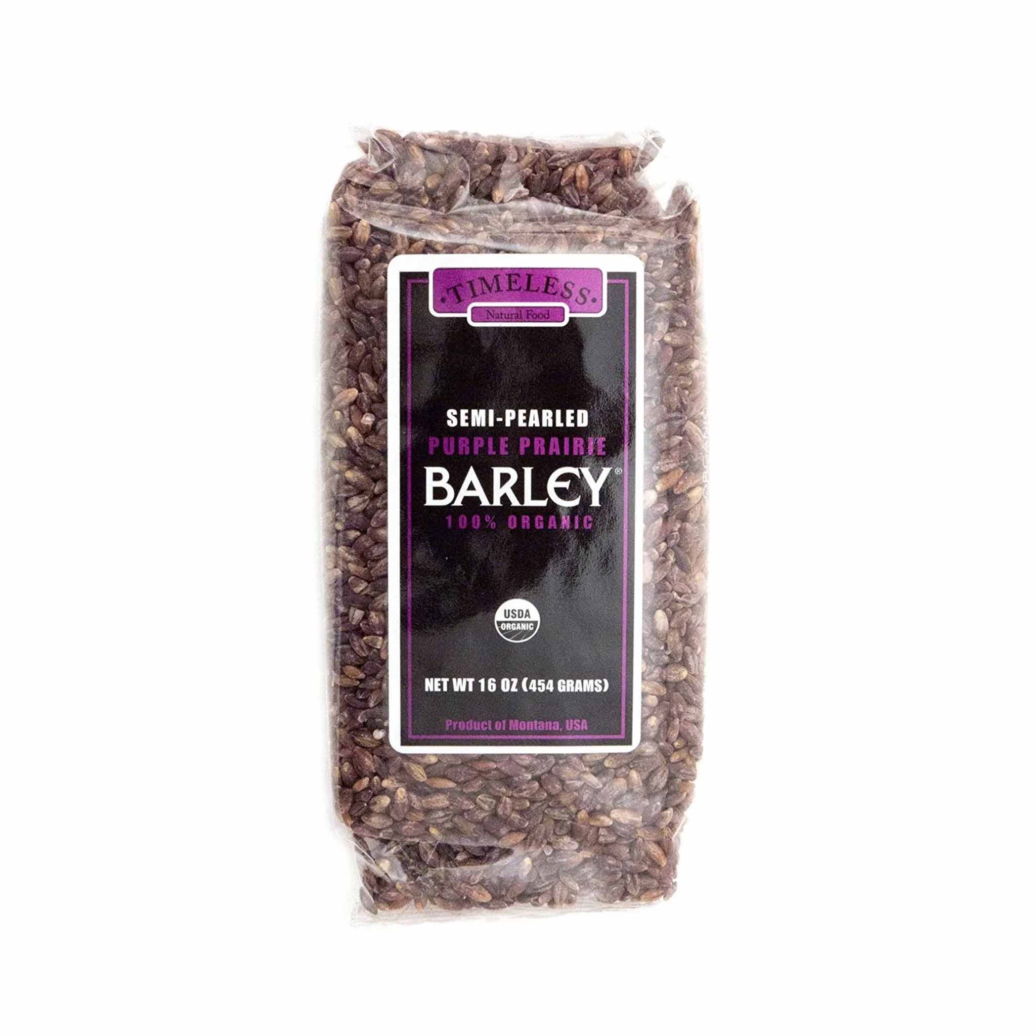 TIMELESS ORGANIC PURPLE BARLEY 16oz – monsieur marcel gourmet market