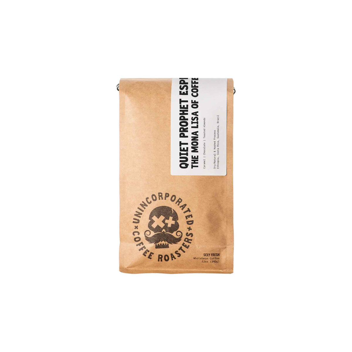 UNINCORPORATED COFFEE QUIET PROPHET ESPRESSO WHOLE BEANS 12oz ...