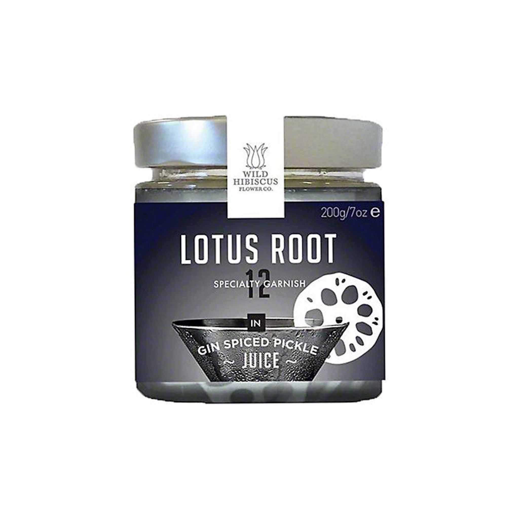 WILD HIBISCUS LOTUS ROOT IN GIN PICKLE JUICE 200g – monsieur marcel ...