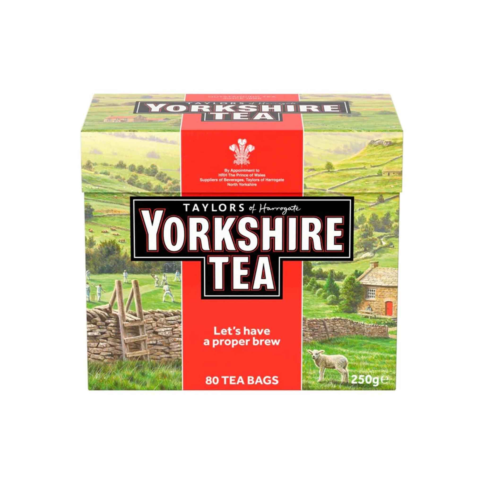 YORKSHIRE TEA BAGS 80 COUNT 250g – monsieur marcel gourmet market